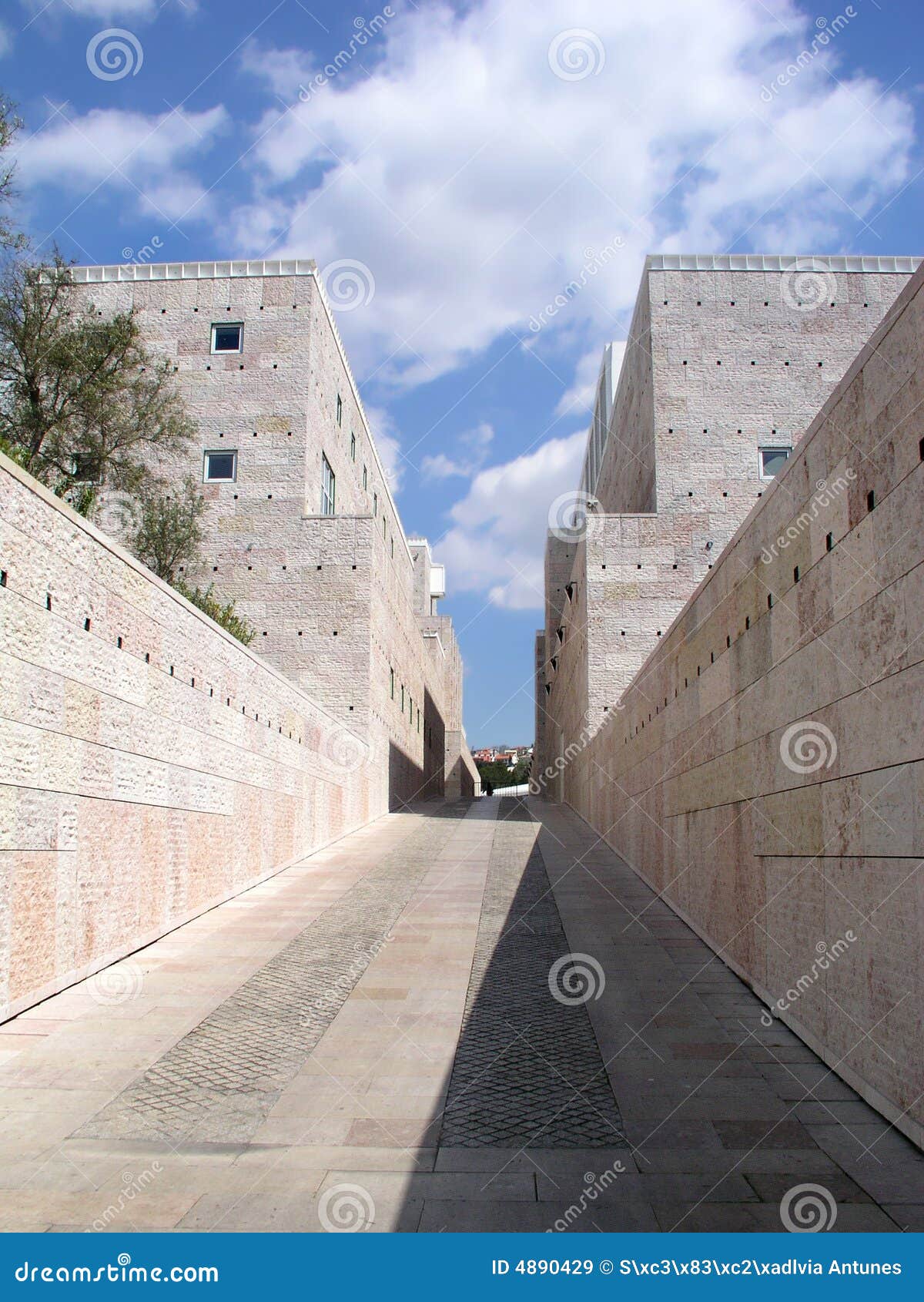 Stone building stock image. Image of lisboa, stone, unesco - 4890429