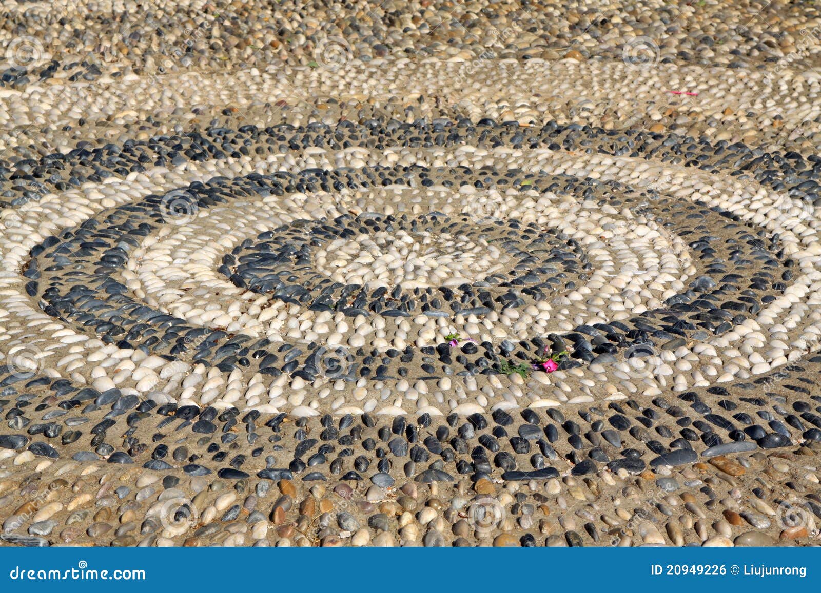 Stone Building Design Concentric Circles Stock Photo - Image of concept ...