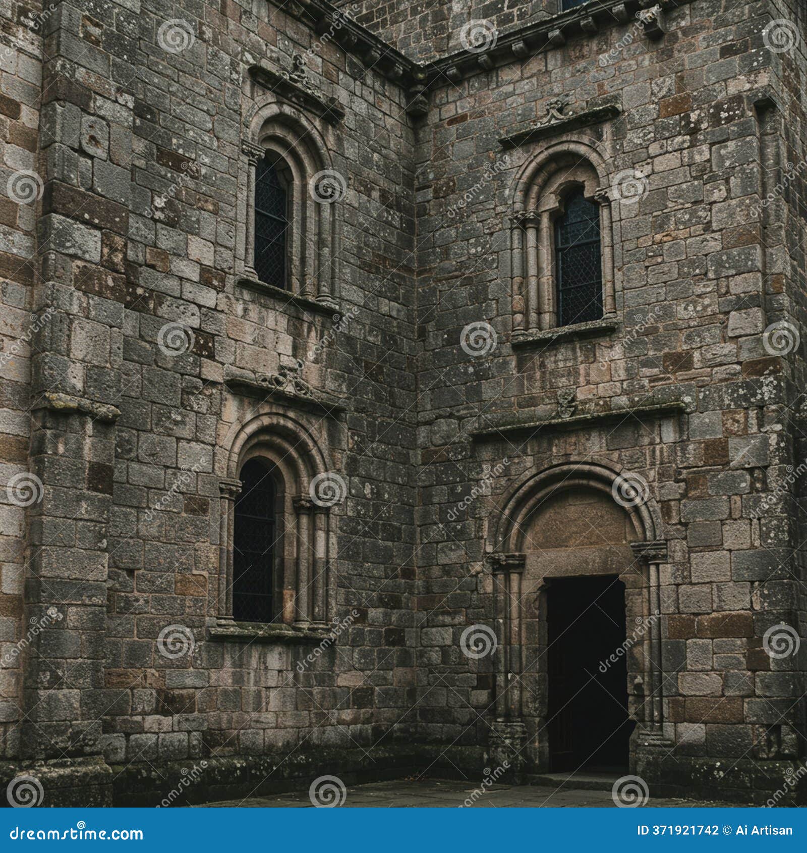 Romanesque Arch And Vine Border Silhouette Ornament Cartoon Vector ...