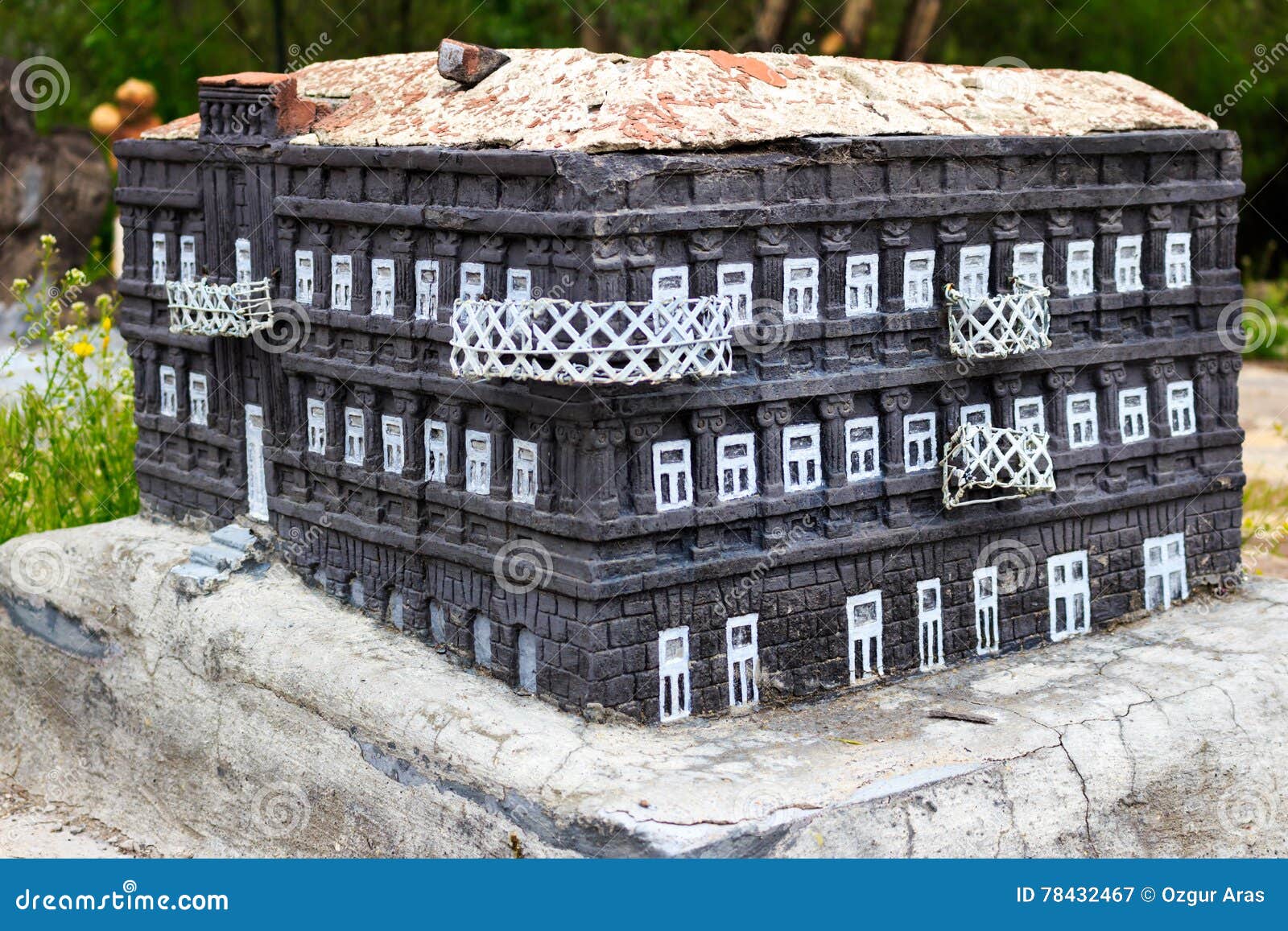 Stone Building Model of Ancient History Editorial Photography - Image ...