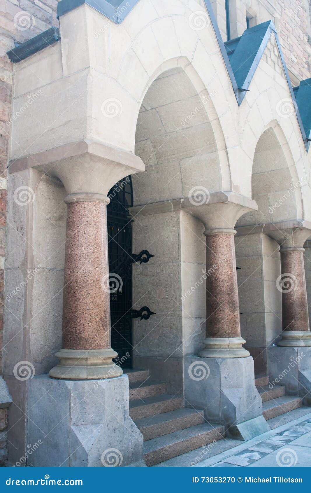 Stone Building with Pillars Stock Photo - Image of beautiful, arch ...