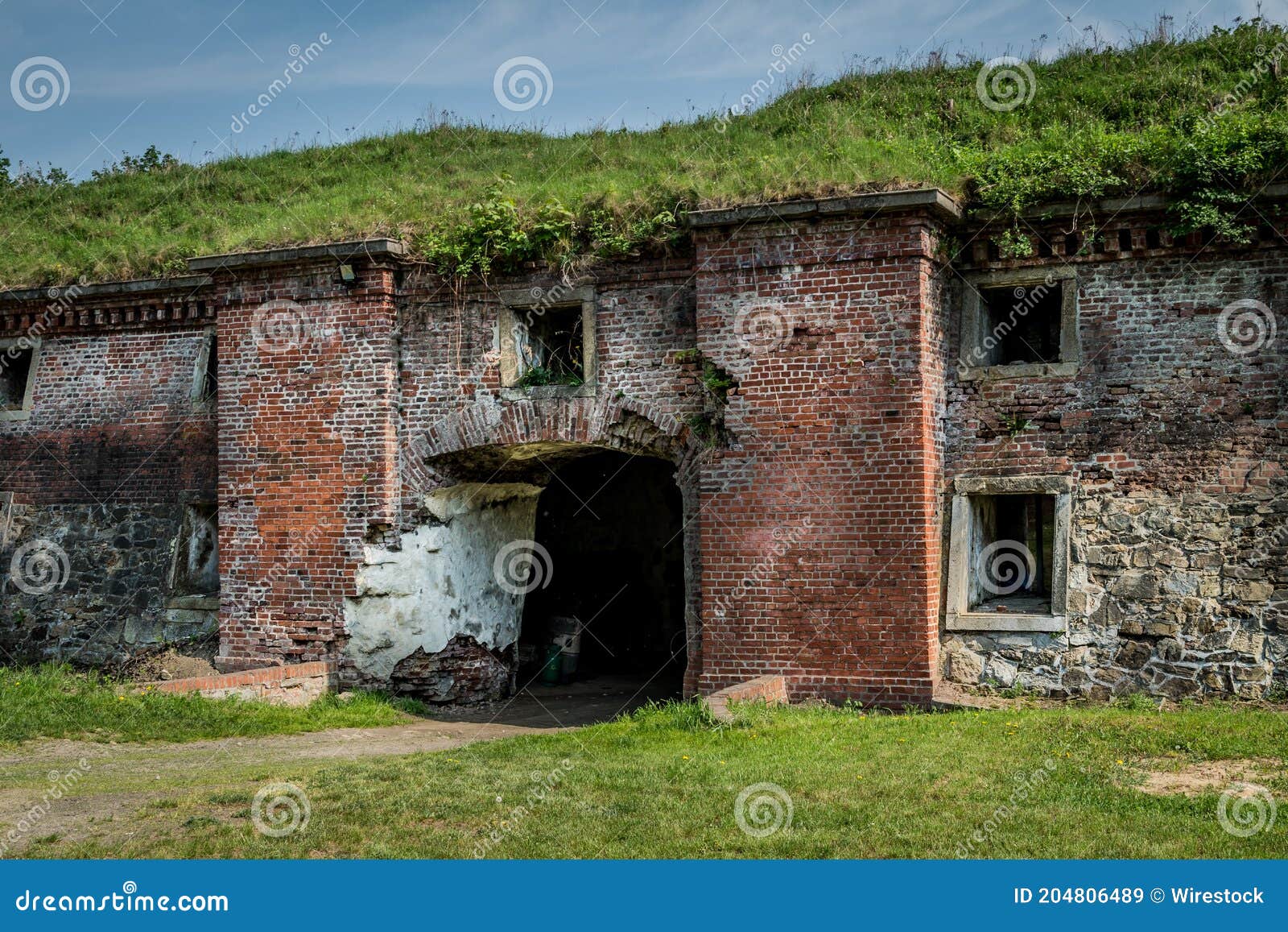 Stone Building Ruins in a Garden Covered in Greenery Under the Sunlight ...