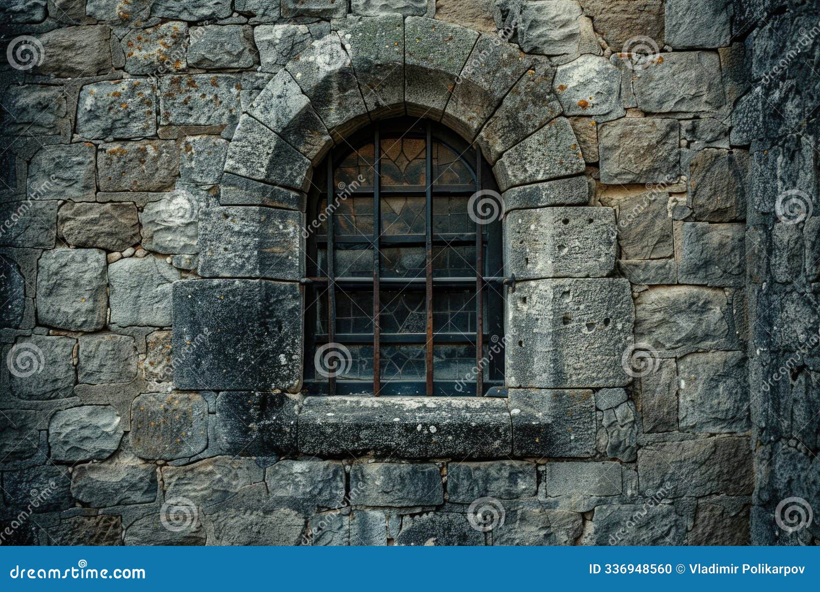 A Stone Building with a Window and Bars, Suitable for Use in ...