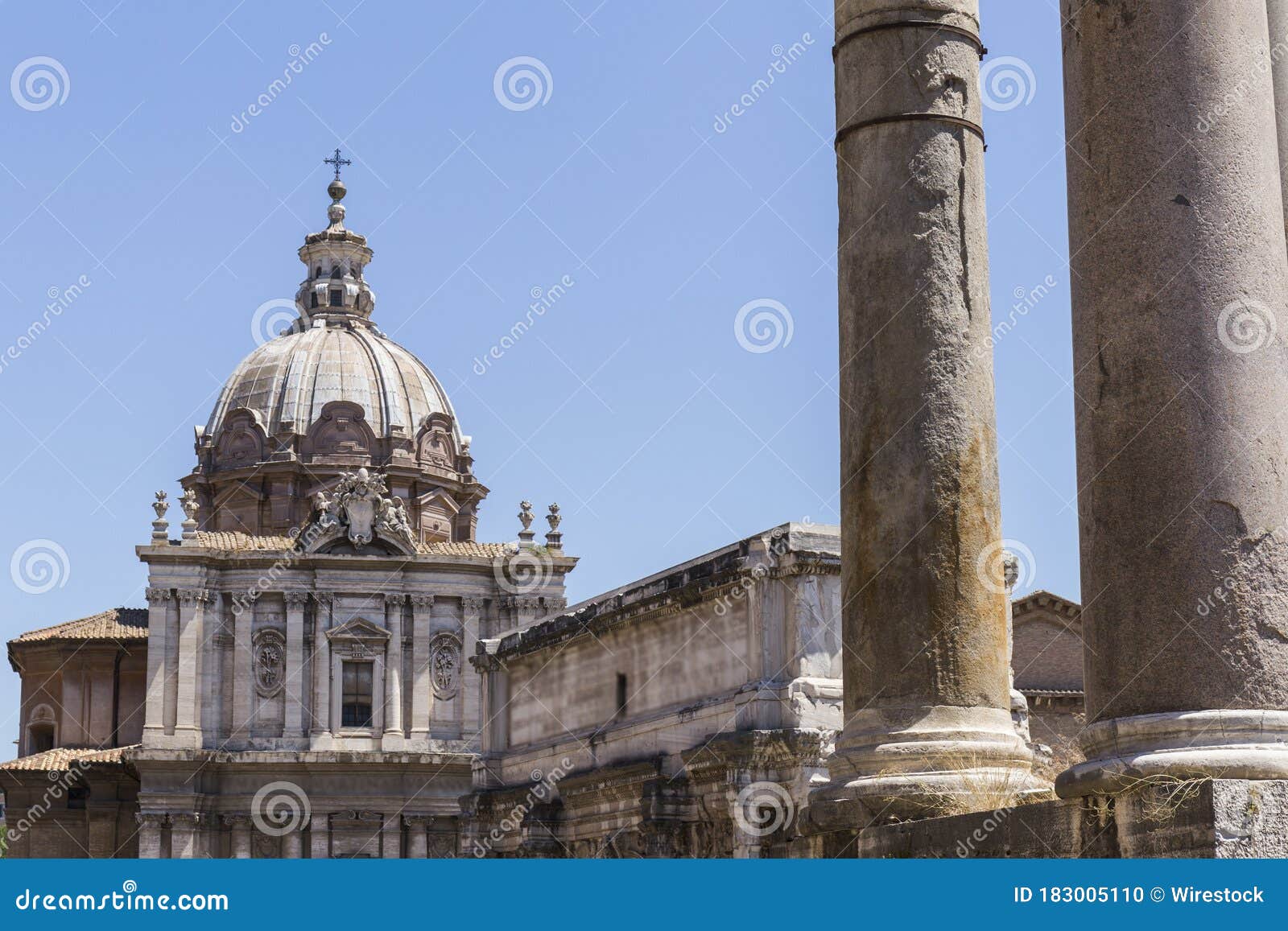 Buildings of Rome stock photo. Image of building, famous - 183005110