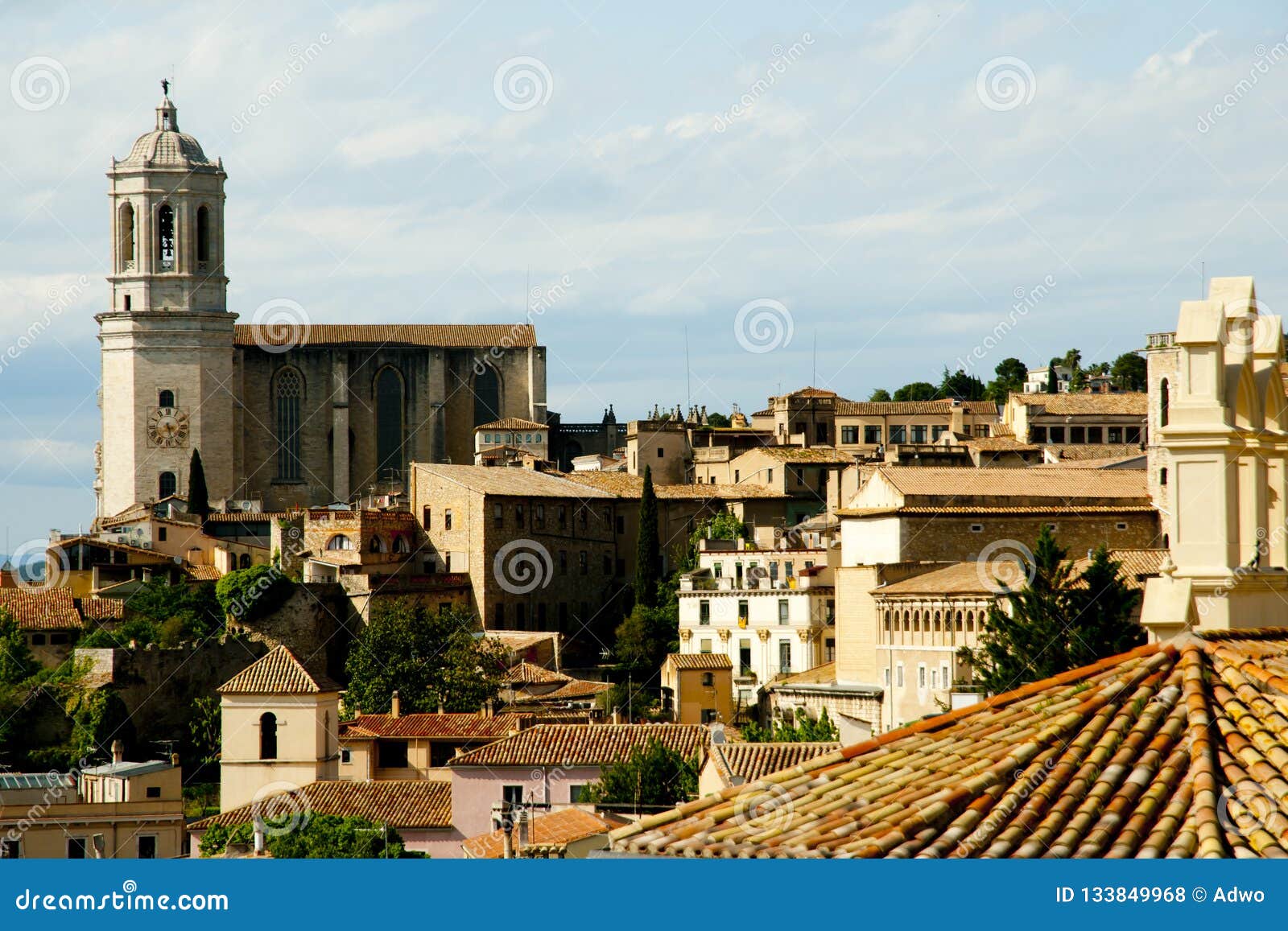 Stone Buildings stock photo. Image of travel, catalonia - 133849968