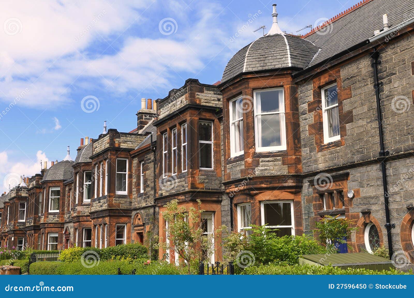 Stone-built Suburban Street, UK. Stock Photo - Image of realty ...