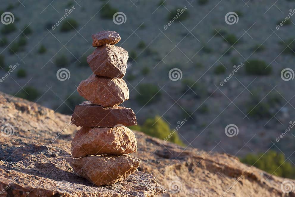 Stone Cairn stock image. Image of destination, directions - 19445025
