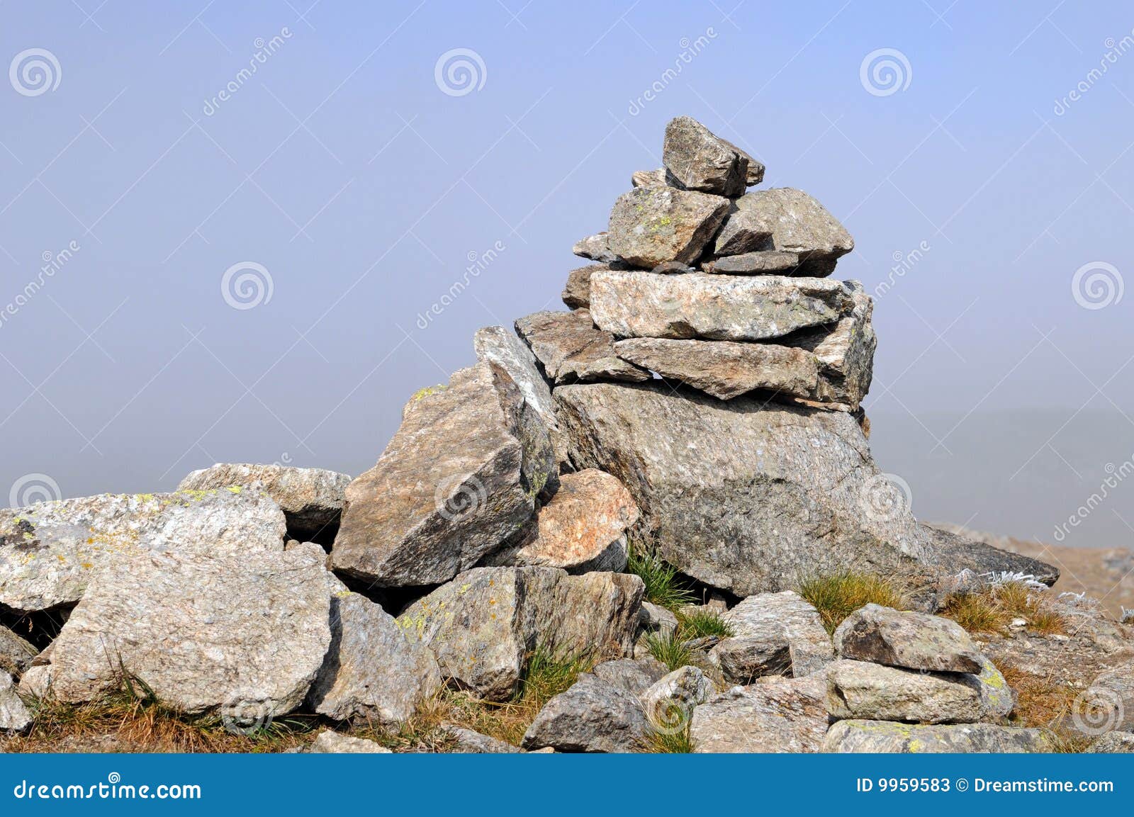 Stone cairn stock image. Image of cairn, conical, marker - 9959583