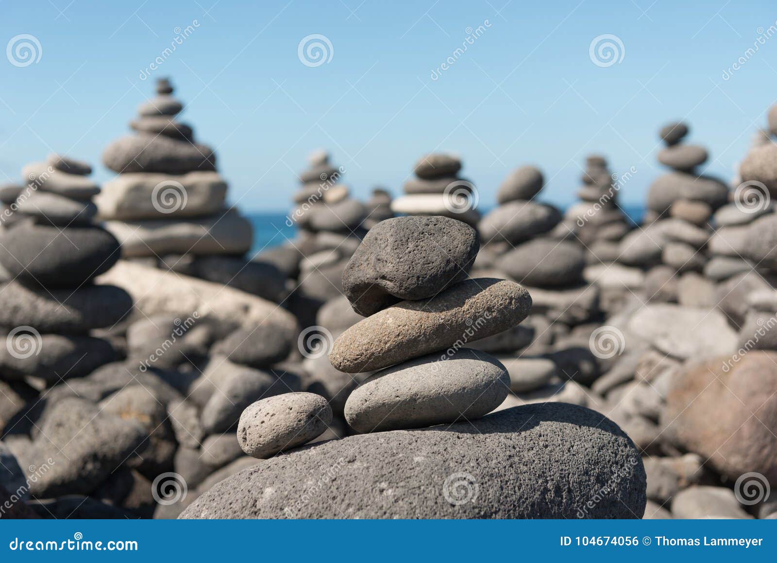Stone cairn stock photo. Image of peace, cairn, concept - 104674056