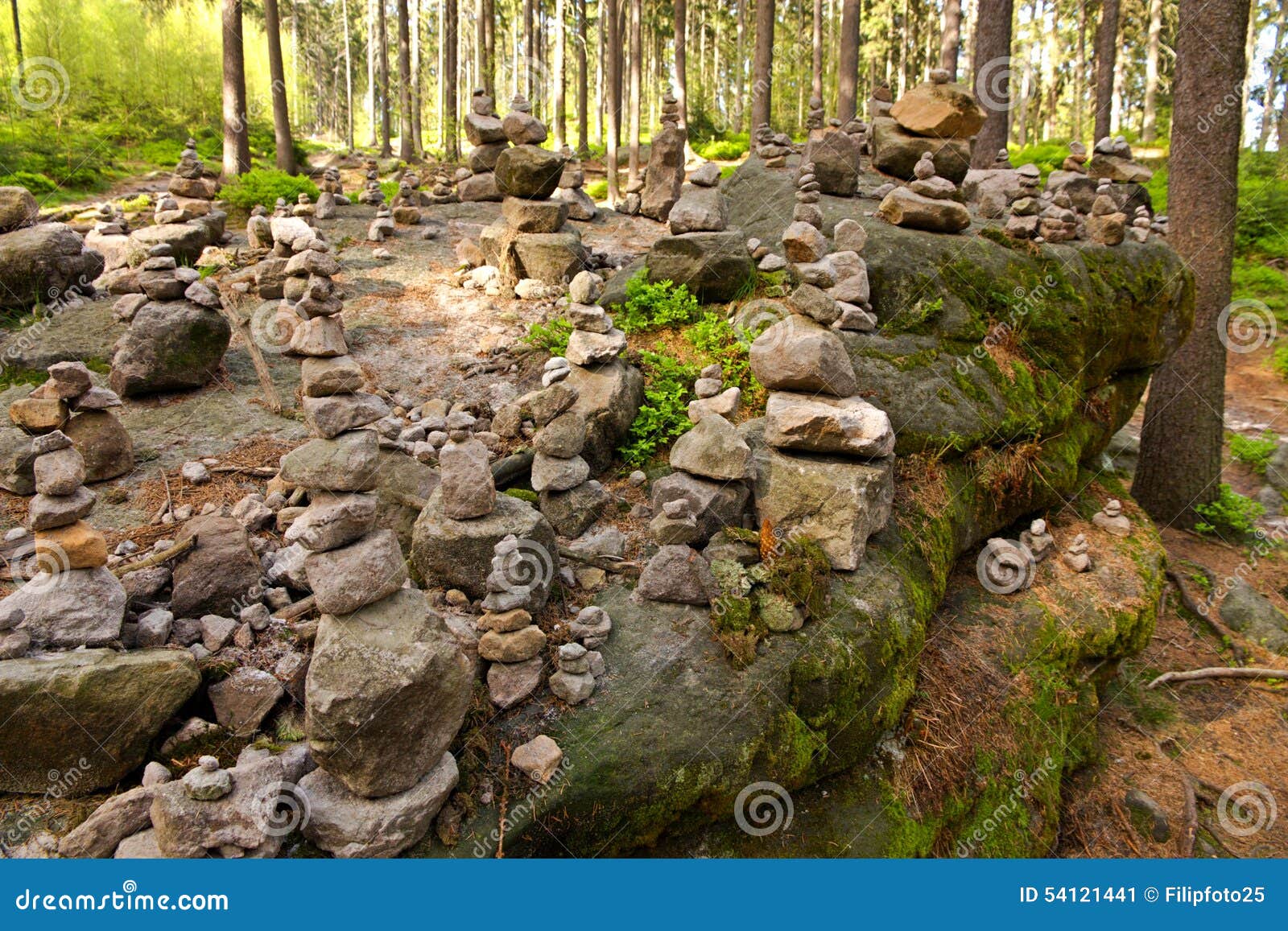 Stone cairn stock image. Image of beautiful, balancing - 54121441