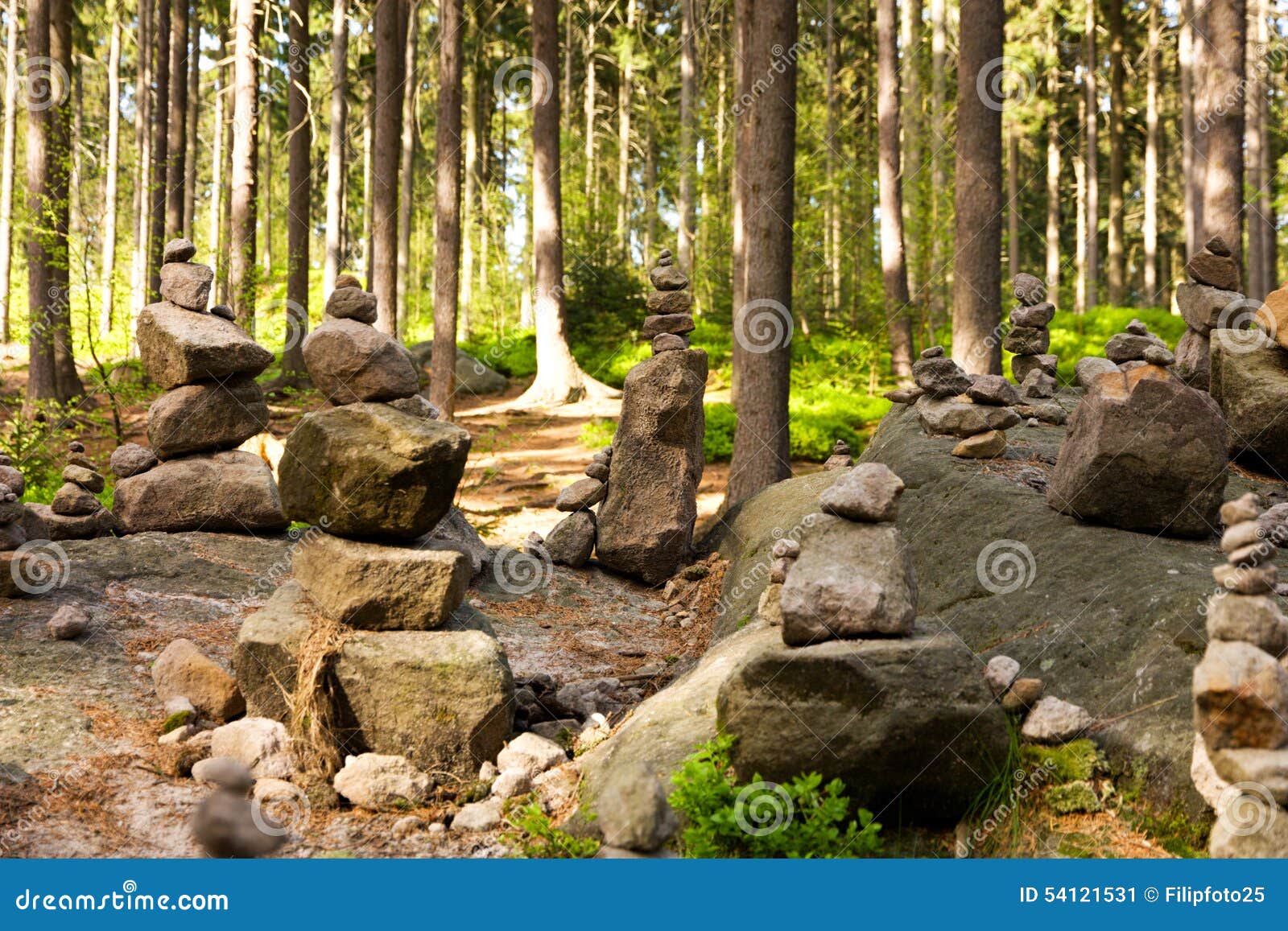 Stone cairn stock image. Image of buddhism, marker, beautiful - 54121531