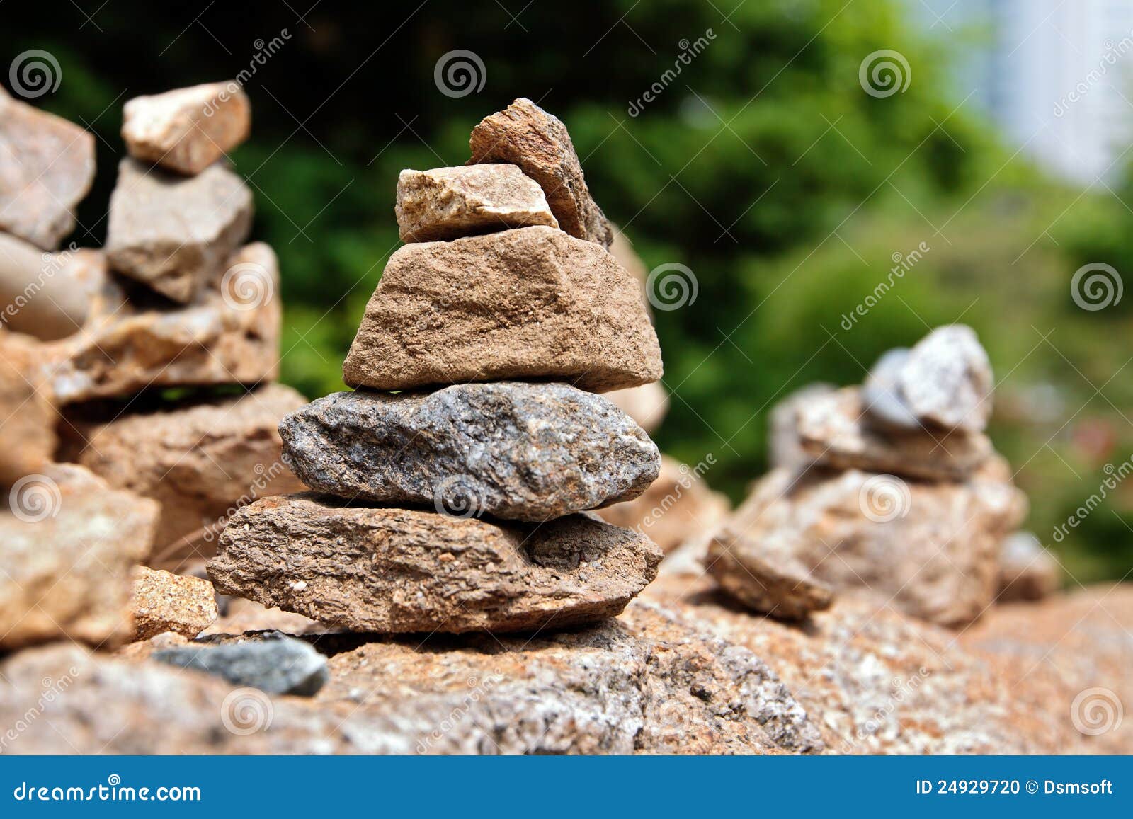 Stone cairns stock photo. Image of elevation, nature - 24929720
