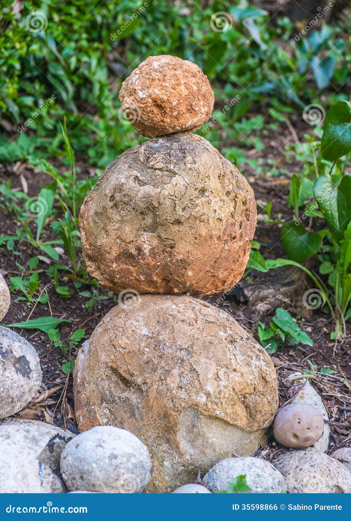 Stone cairns stock photo. Image of background, balance - 35598866