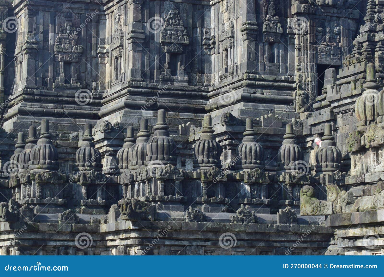 Stone of candi Prambanan stock photo. Image of landmark - 270000044