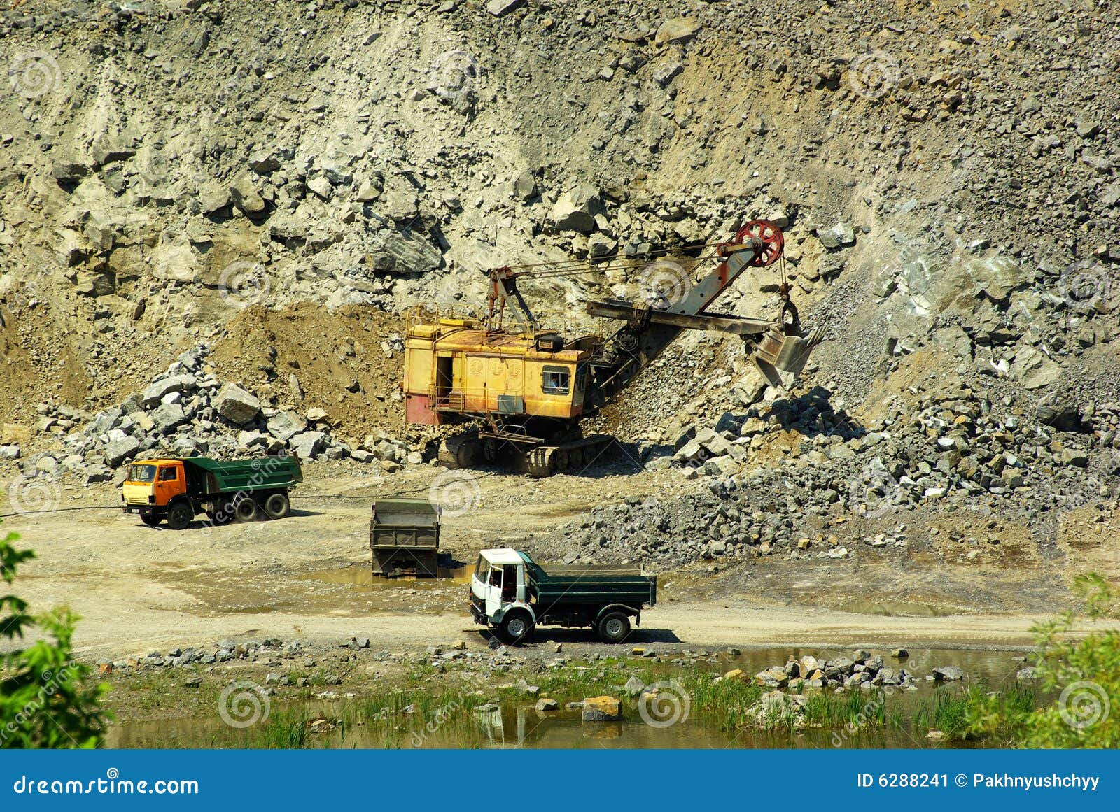 Stone career stock image. Image of mining, rock, geology - 6288241