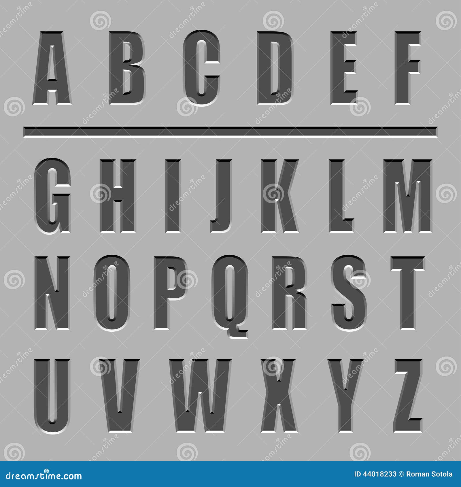 Stone carved alphabet font stock vector. Illustration of antique - 44018233