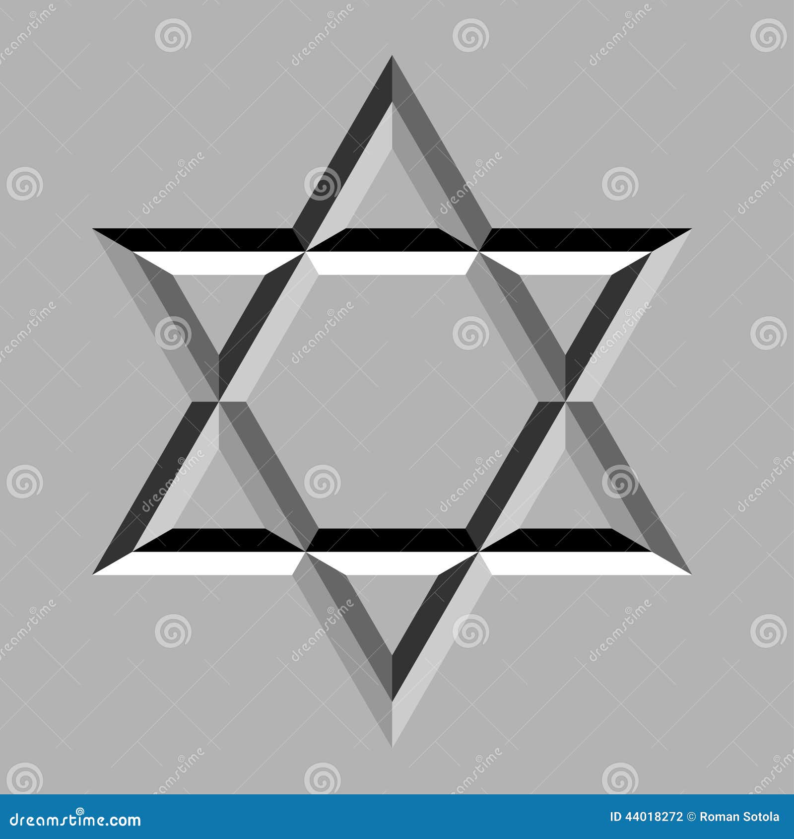 Stone carved david star stock vector. Illustration of jewry - 44018272
