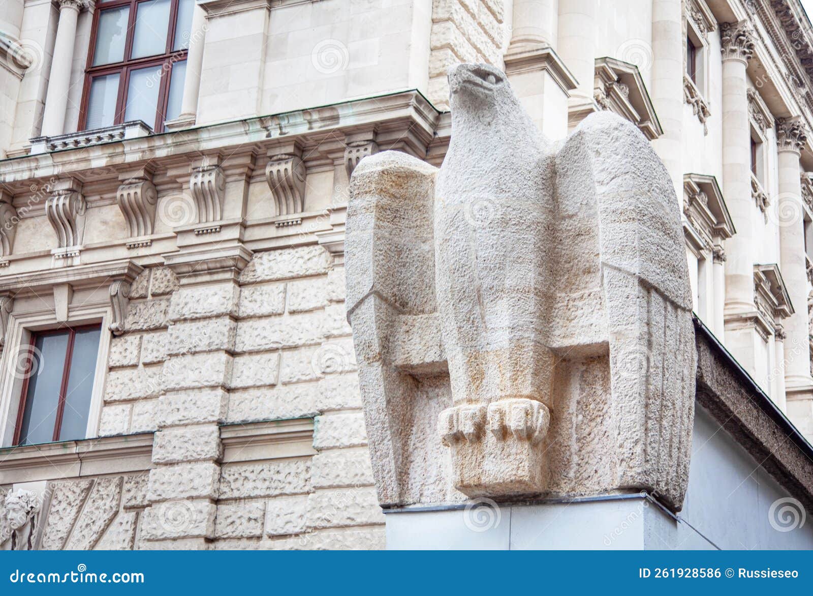 Stone carved eagle stock photo. Image of raptor, statue - 261928586