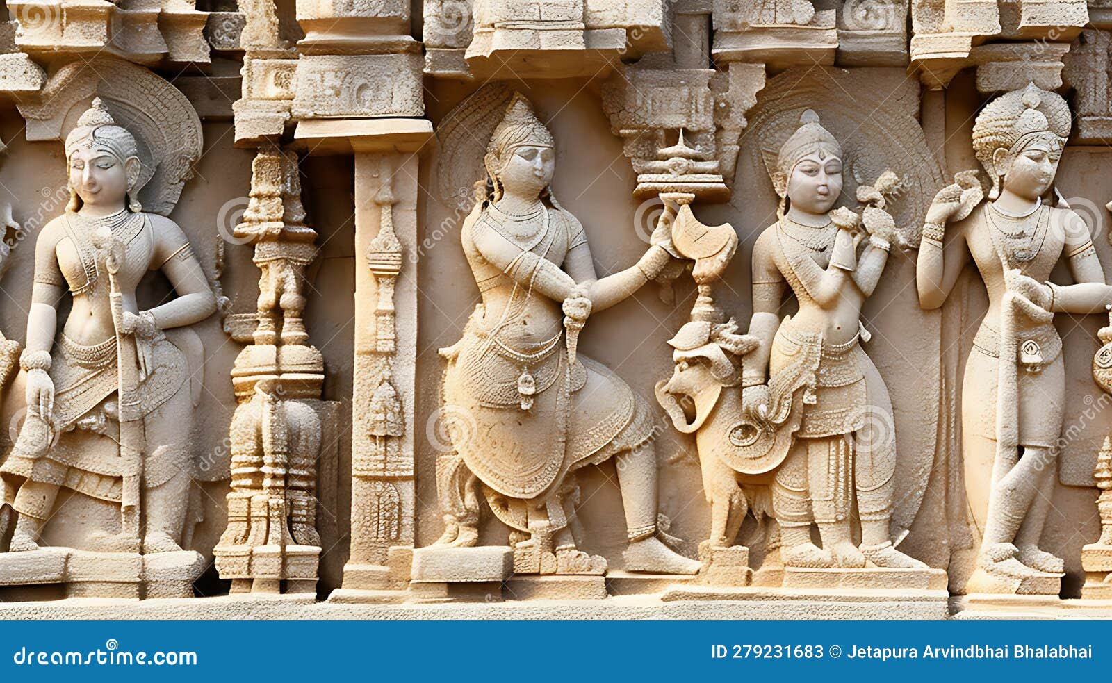 Stone Carving Bas Relief Sculptures On Adinath Jain Temple Famous