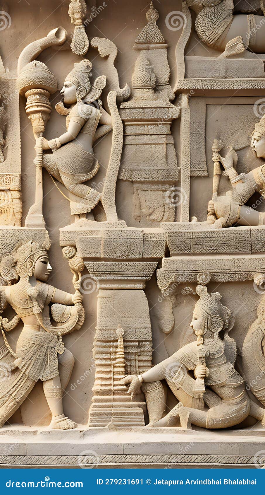 Stone Carving Bas Relief Sculptures On Adinath Jain Temple Famous