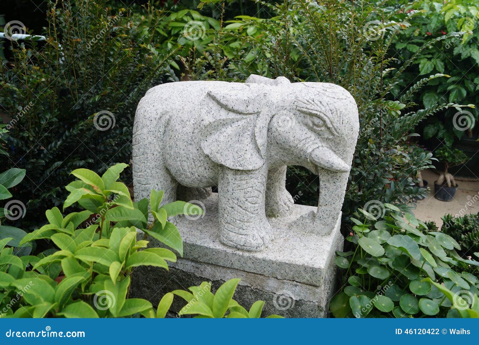 Stone Carving of an Elephant Stock Photo - Image of statue, stone: 46120422