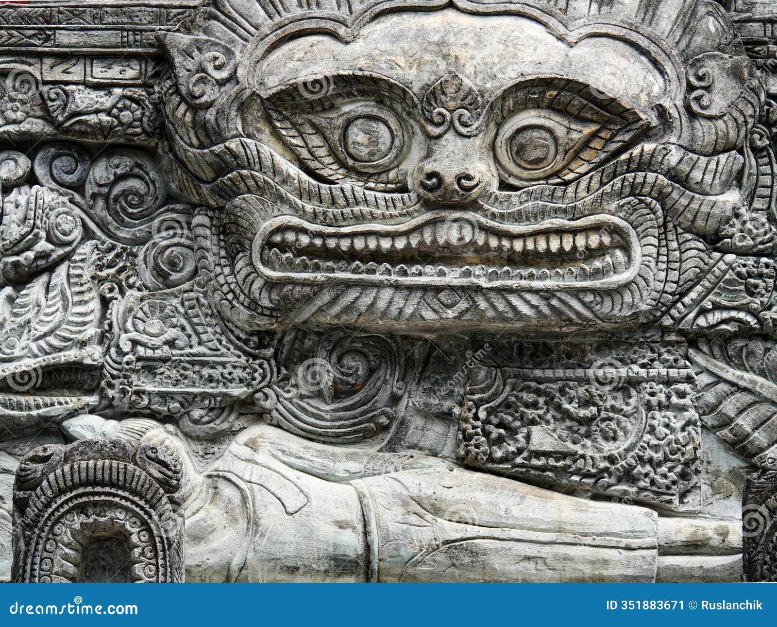 Stone carving of a face stock image. Image of open, face - 351883671