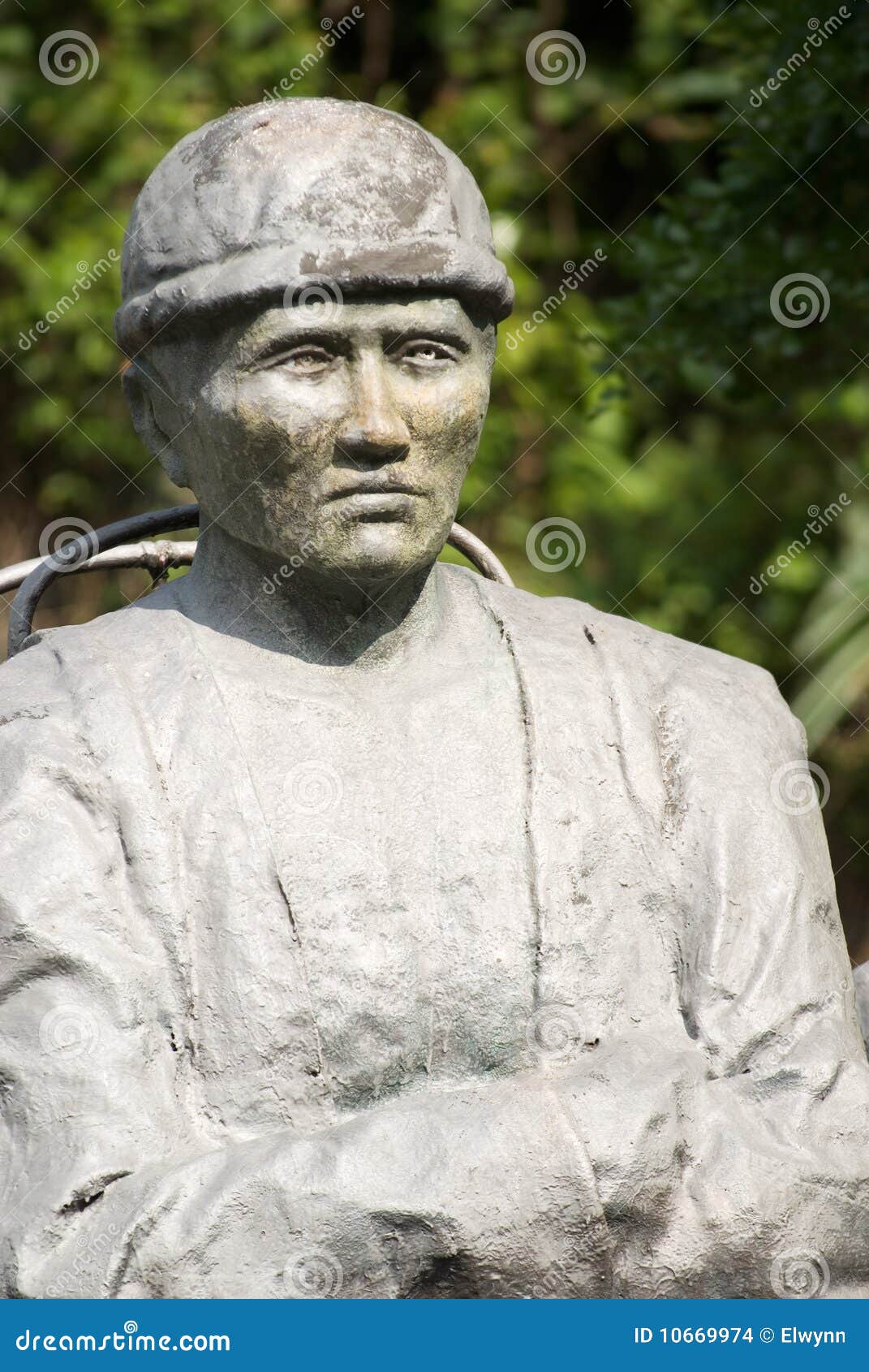 Stone Carving Portrait of Atayal Tribe Stock Photo - Image of male ...