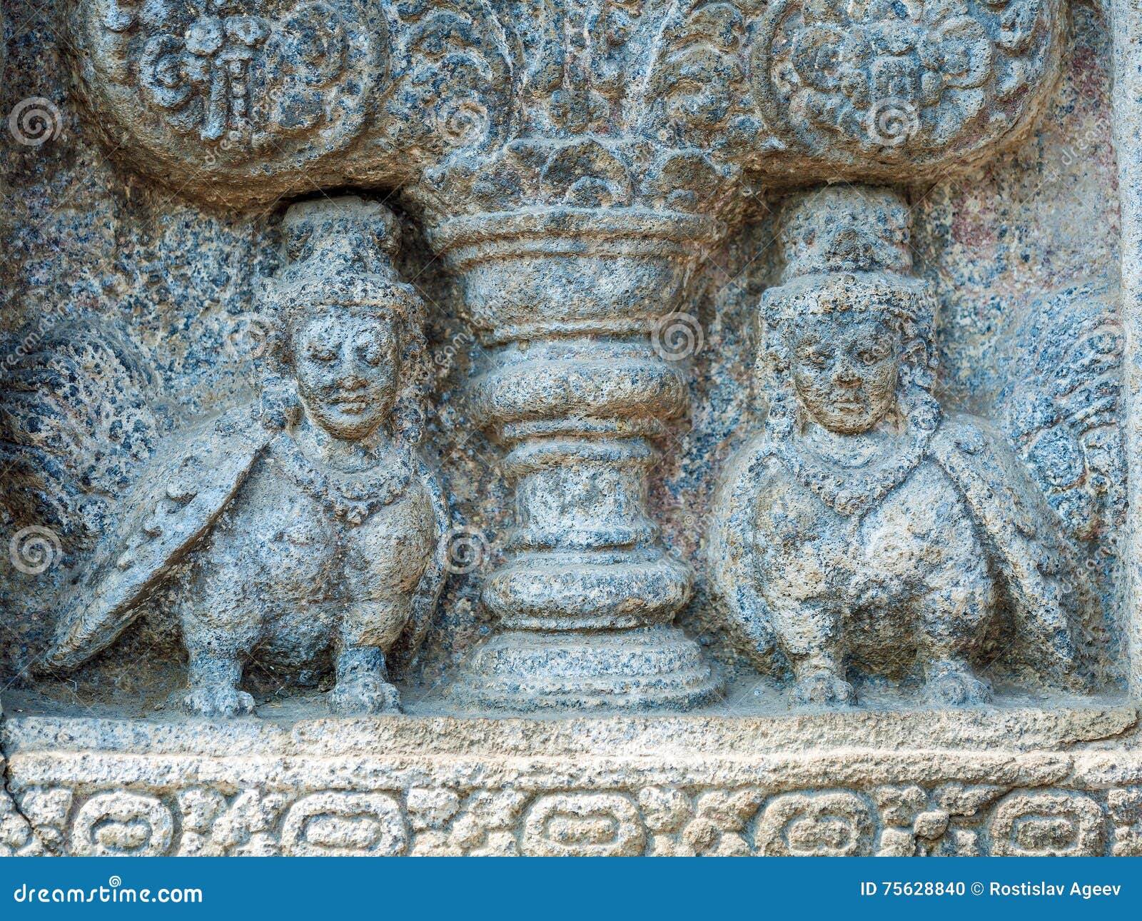 Stone Carving of Prambanan Hindu Temple, Yogyakarta, Java Stock Photo ...