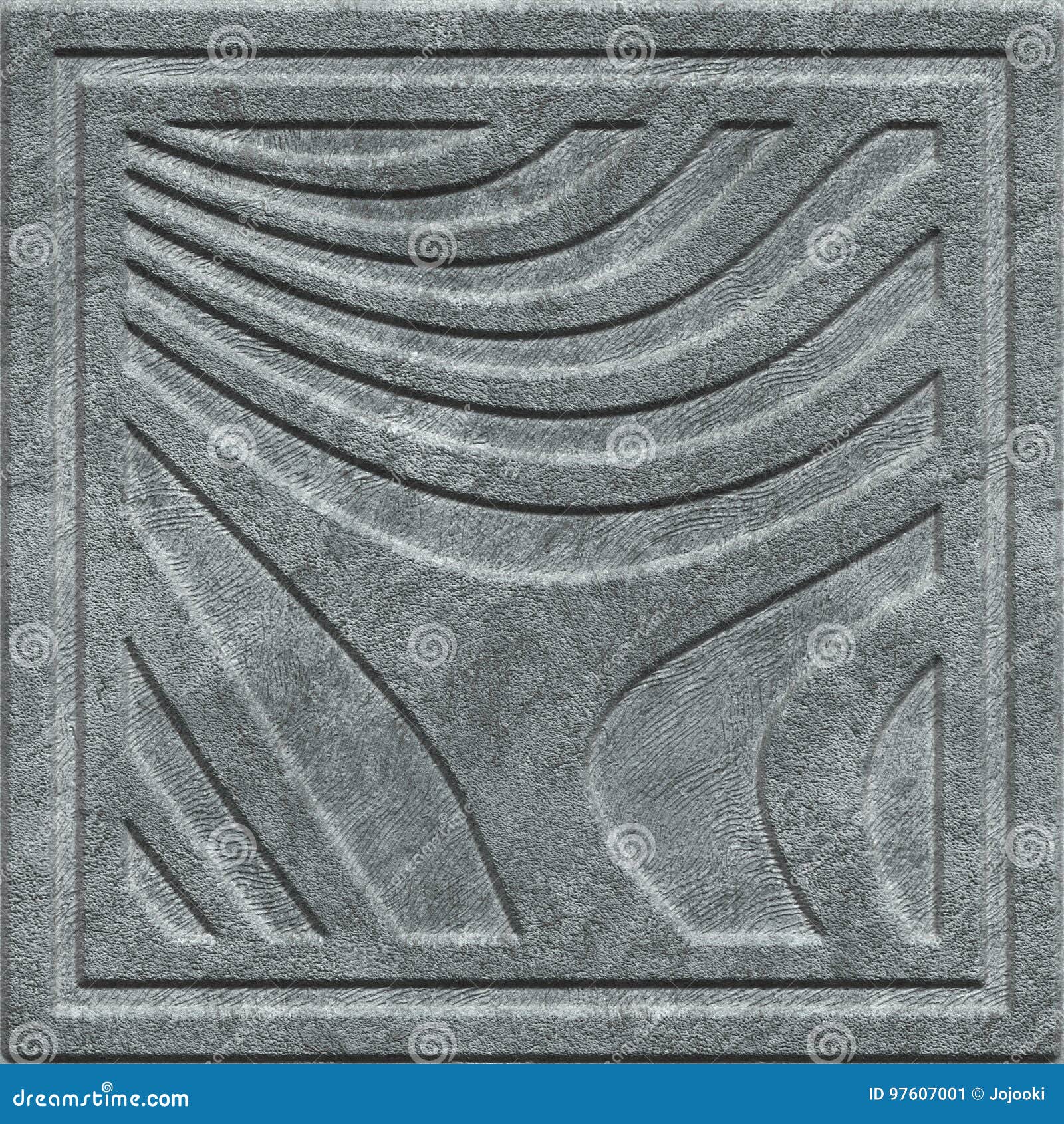 Stone Carving Texture with Geometric Pattern Stock Illustration ...