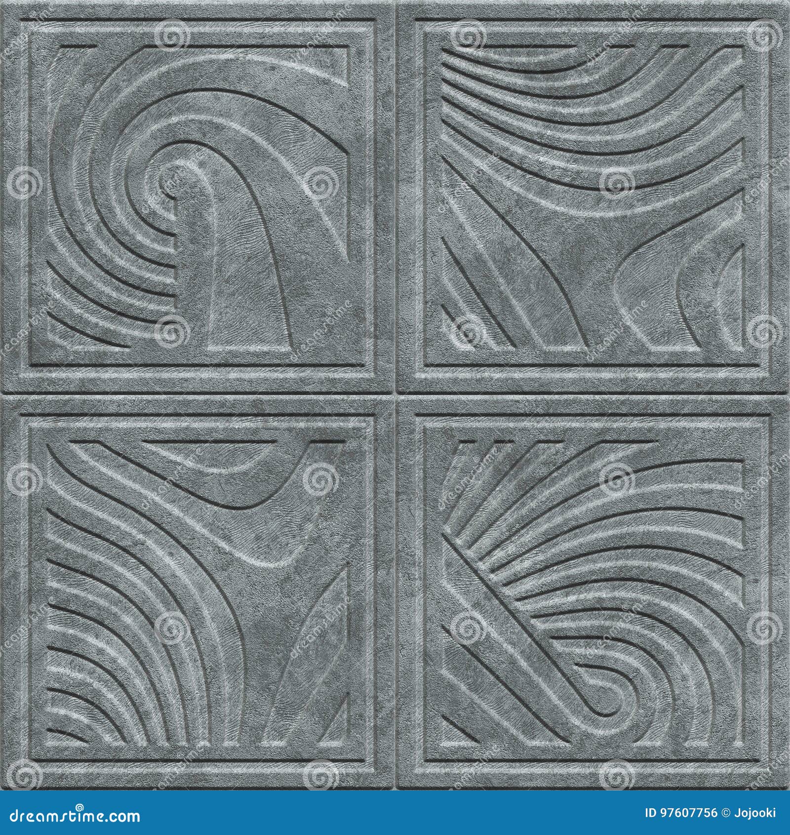 Stone Carving Texture with Geometric Pattern Stock Illustration ...
