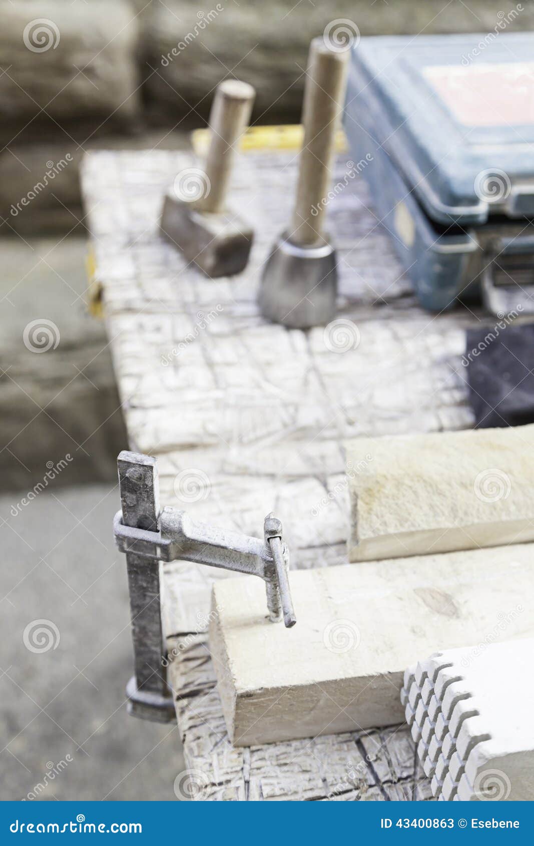 Stone carving tools stock image. Image of focus, occupation - 43400863