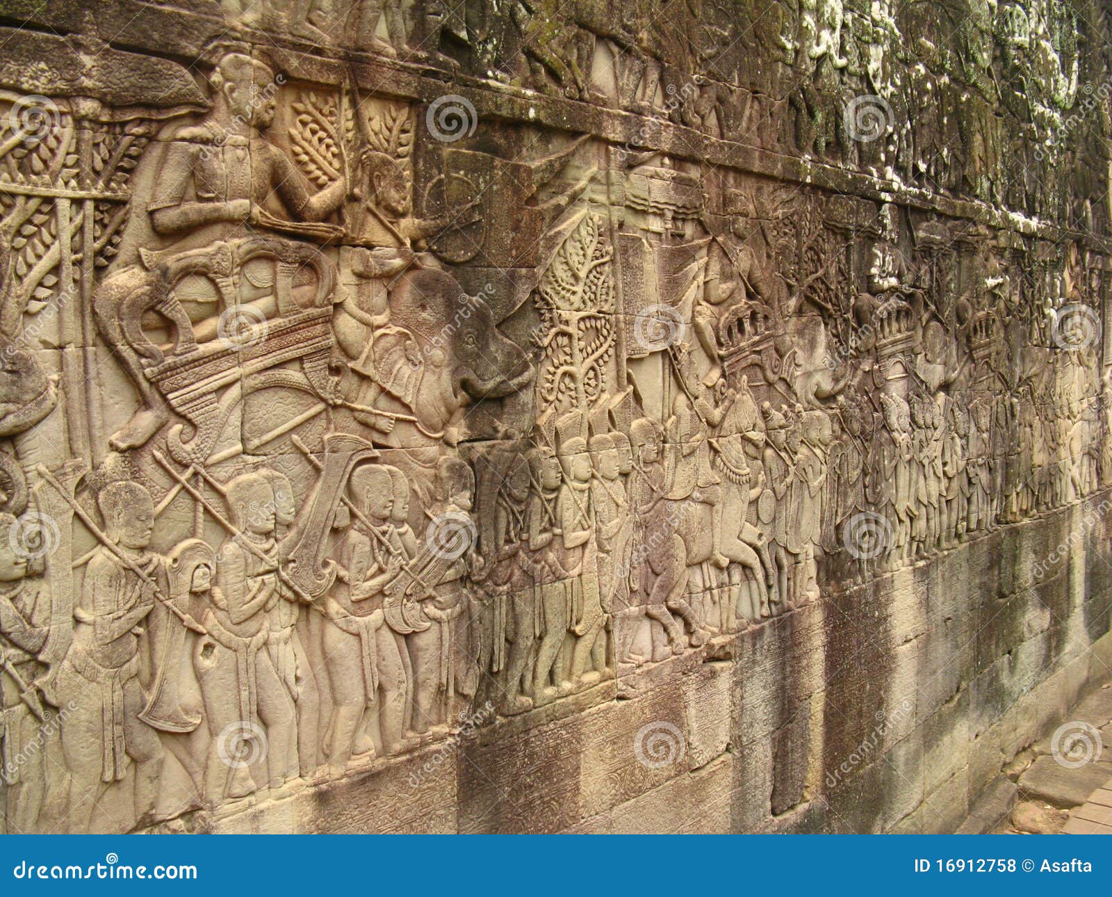 Stone Carvings - Angkor Wat Royalty Free Stock Photos - Image: 16912758