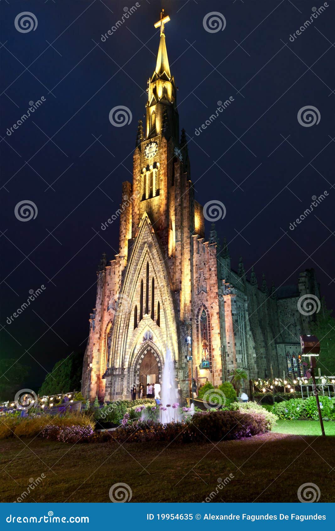 Stone Cathedral of Canela Brazil Stock Image - Image of facade, grande ...