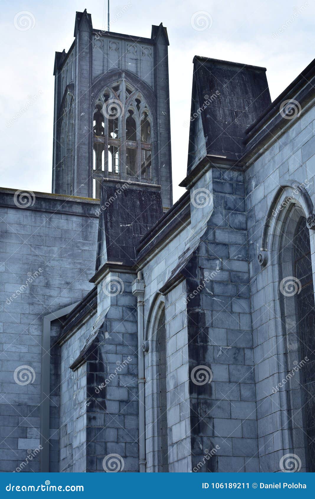 Stone Cathedral in Dim Light Stock Image - Image of history, neogothic ...