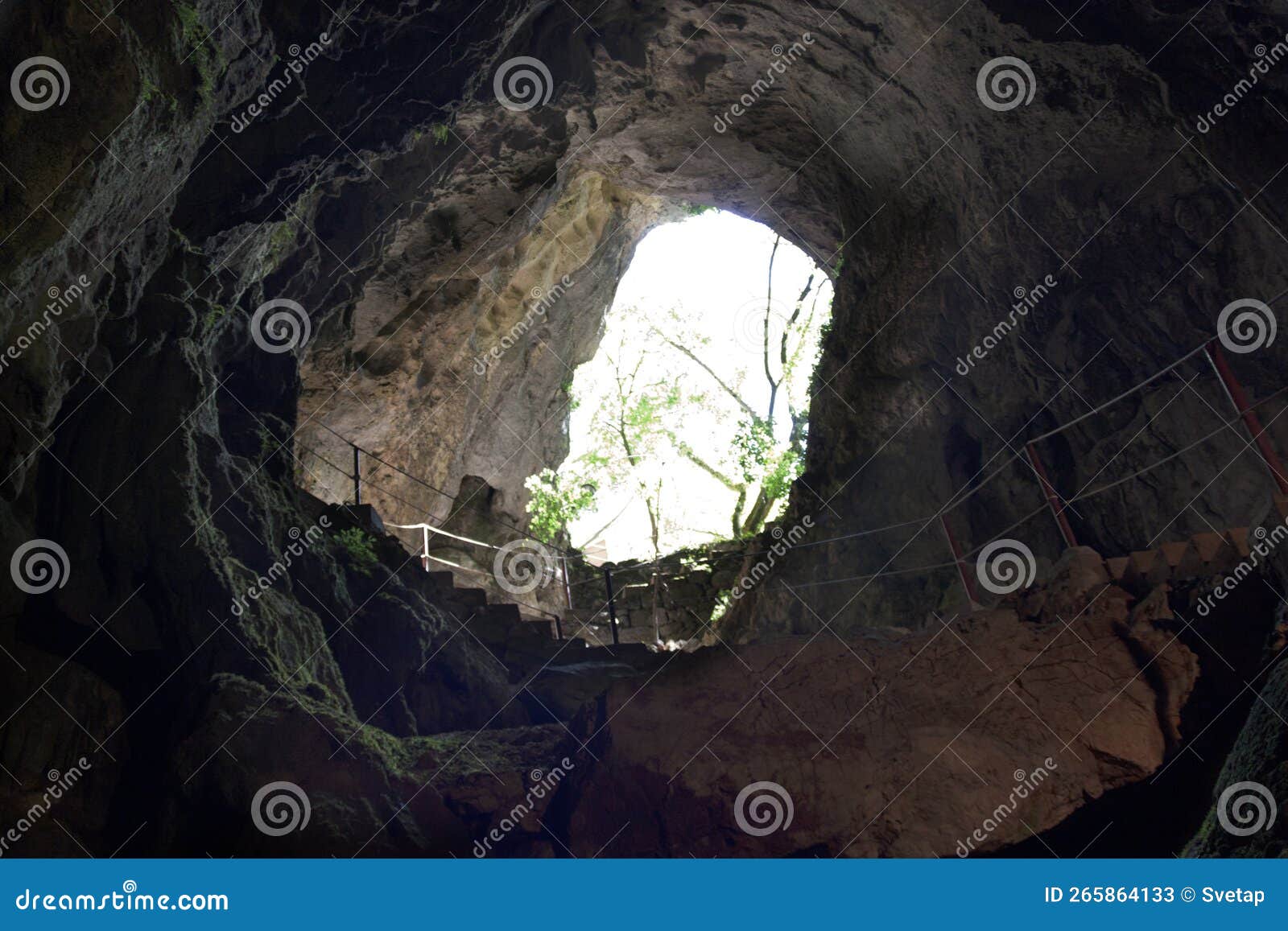 Stone cave inside photo stock image. Image of blue, inside - 265864133