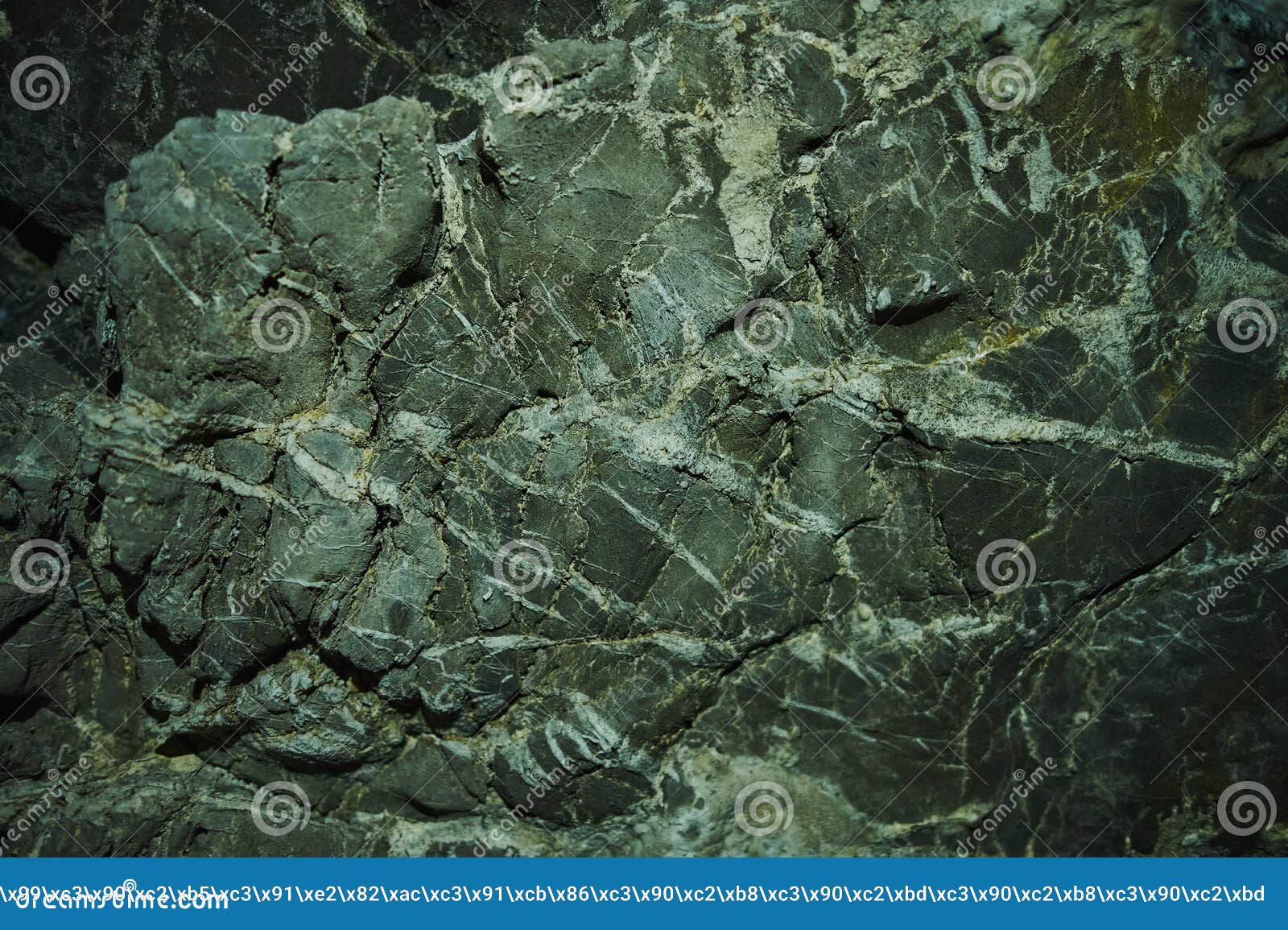 Stone Cave Inside. View Near the Entrance. Stock Image - Image of ...