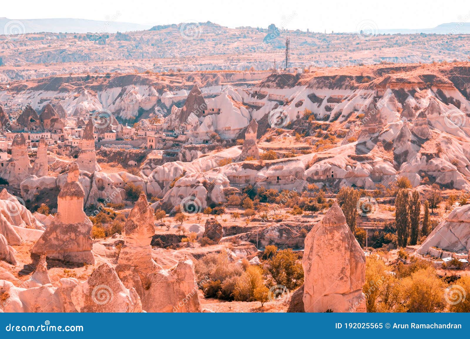 Stone Caves in Cappadocia , Turkey Stock Image - Image of turkey ...