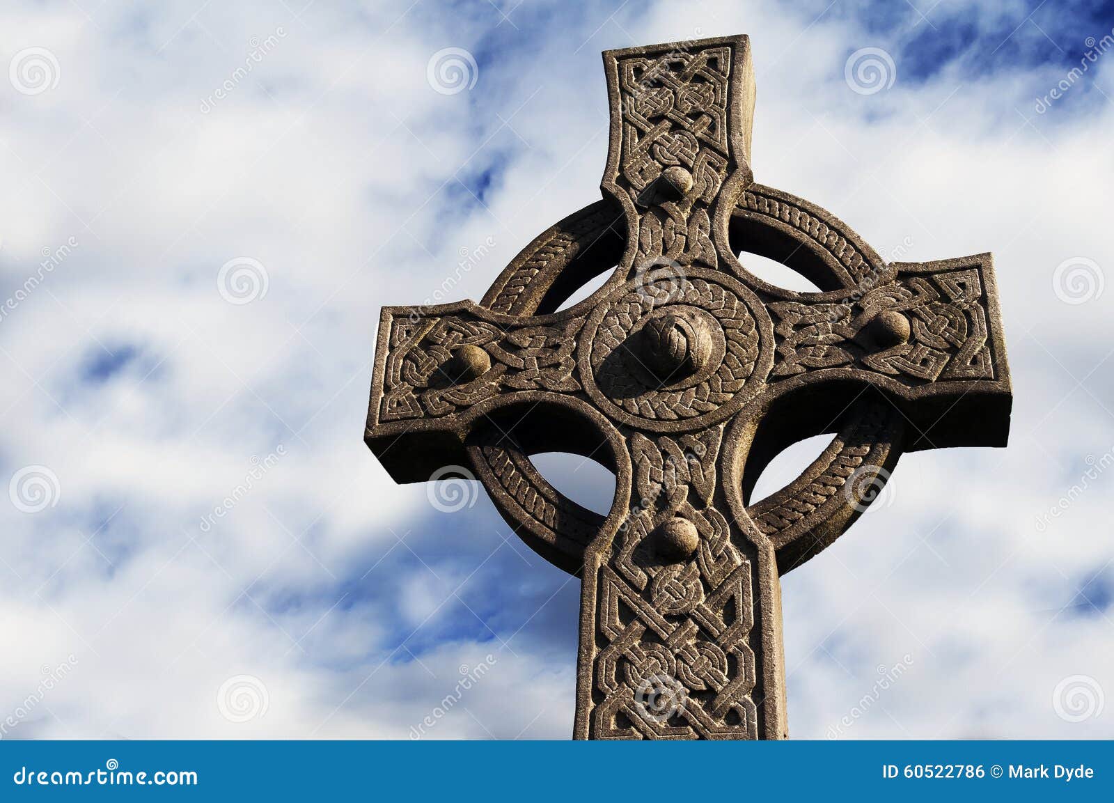 Stone Celtic Cross 5 stock photo. Image of scotland, glasgow - 60522786
