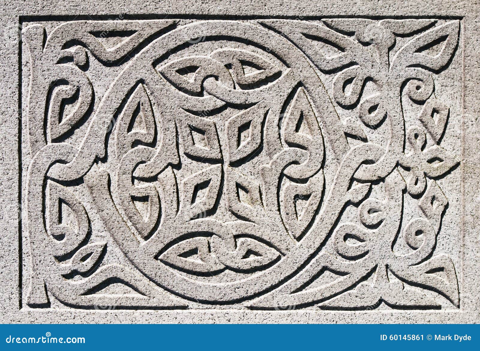 Stone Celtic Knotwork stock image. Image of granite, celtic - 60145861