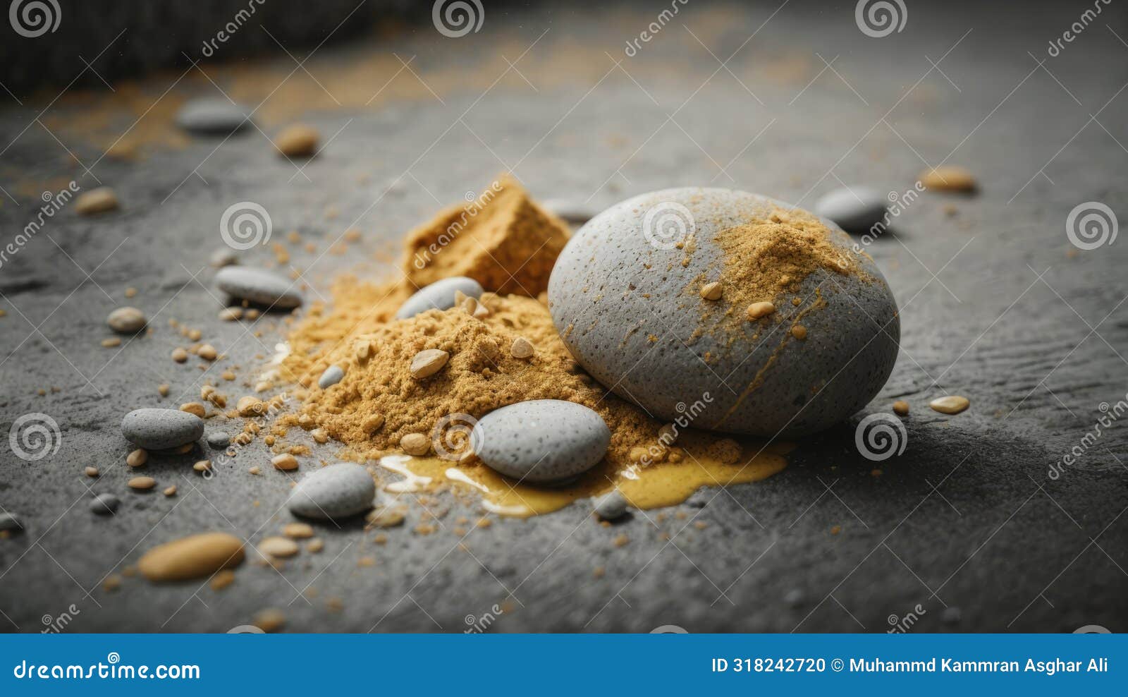 Stone Cement Splatter Concept Image Stock Illustration - Illustration ...