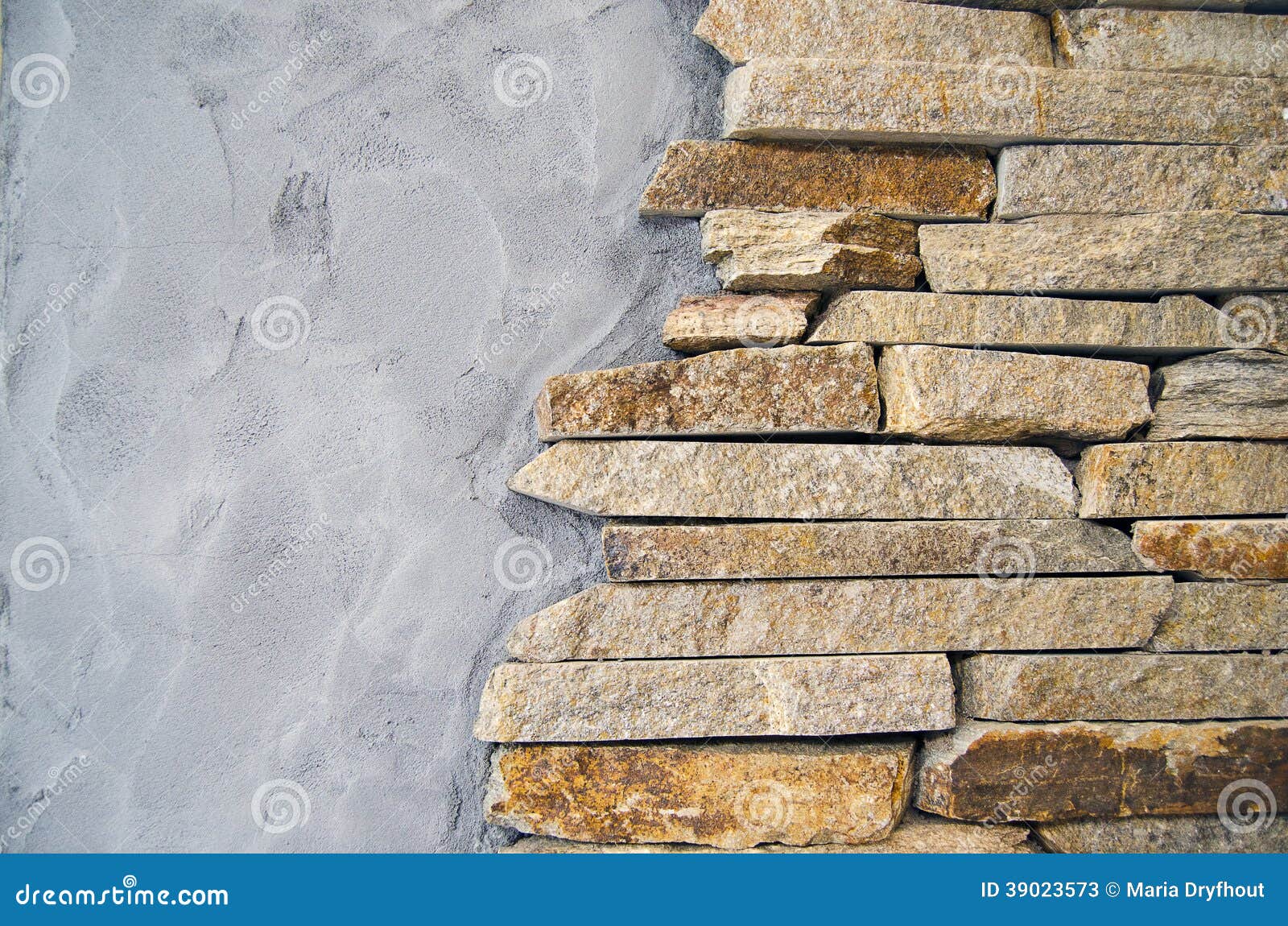 Stone and cement wall stock image. Image of contemporary - 39023573