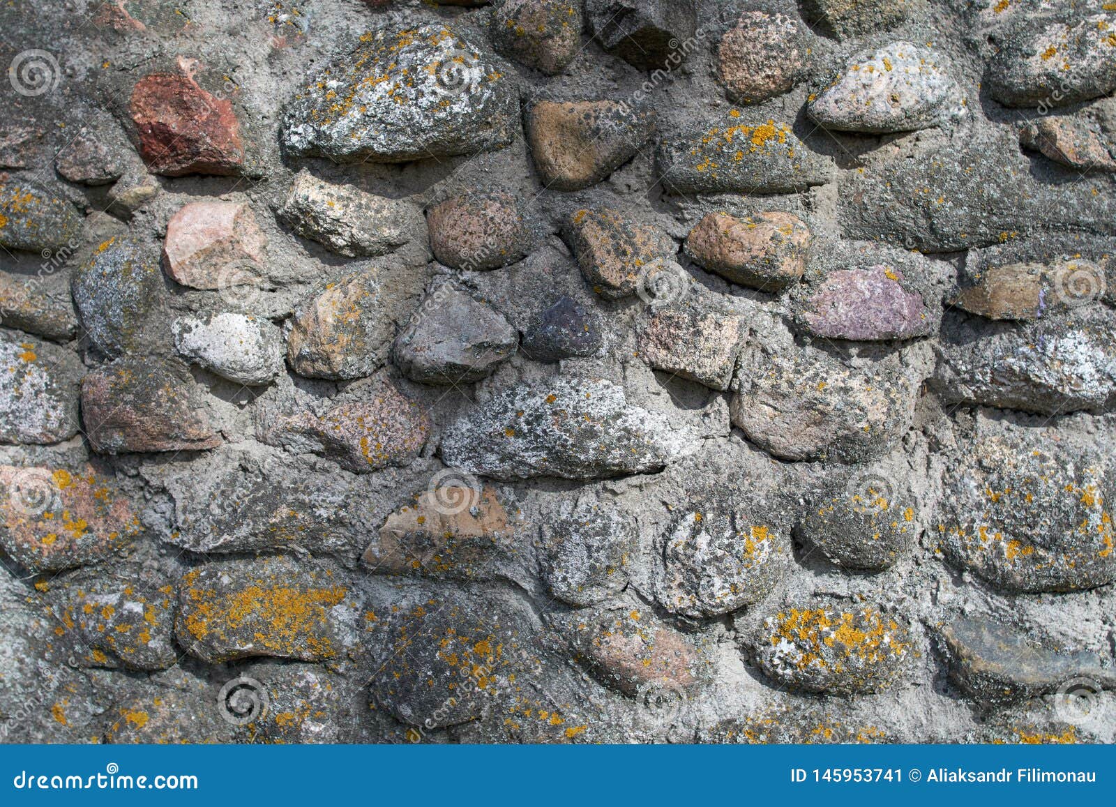 Stone Cemented by Gray Cement. Texture Stock Image - Image of block ...