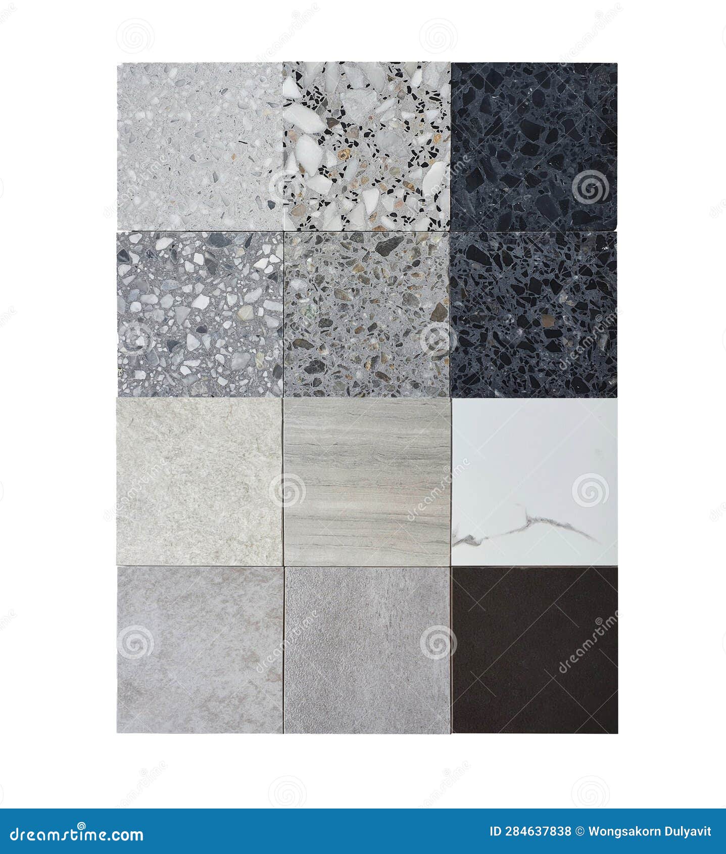 Stone Ceramic Tile Samples Made from Granite, Marble, Quartz ...