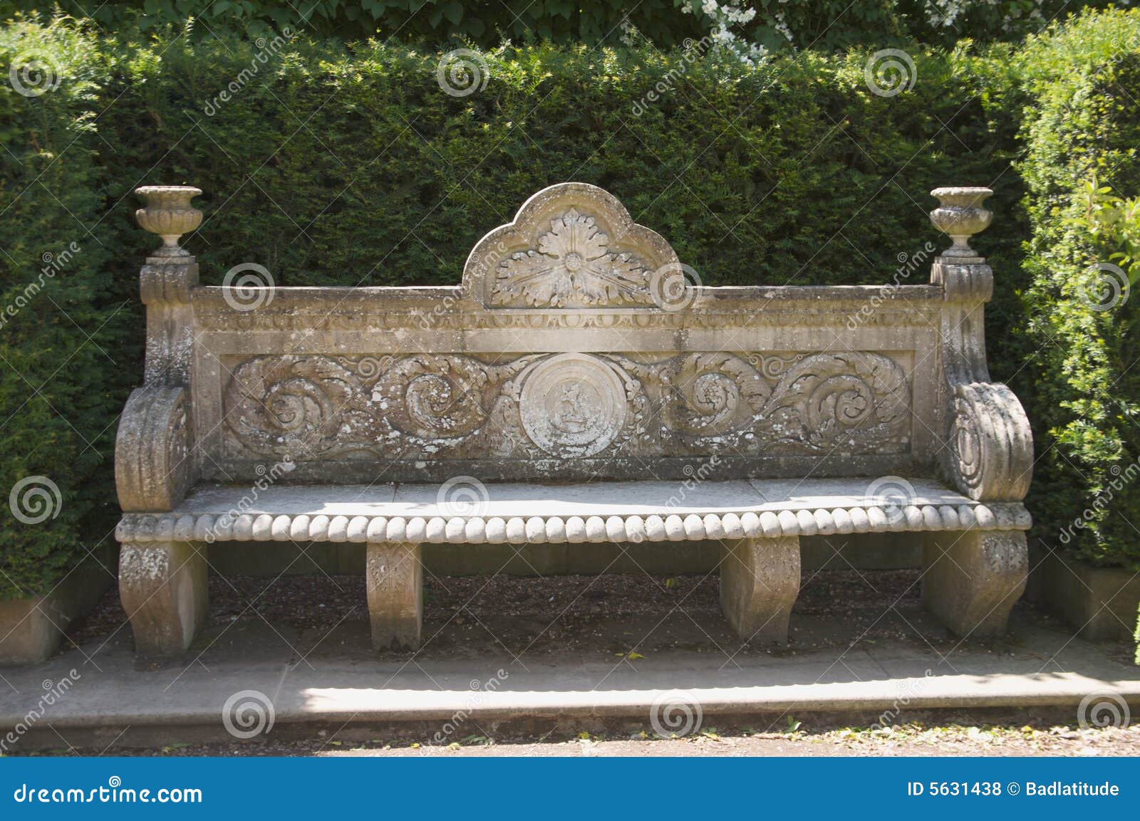 Stone Chair stock photo. Image of flora, rest, hedge, historic - 5631438