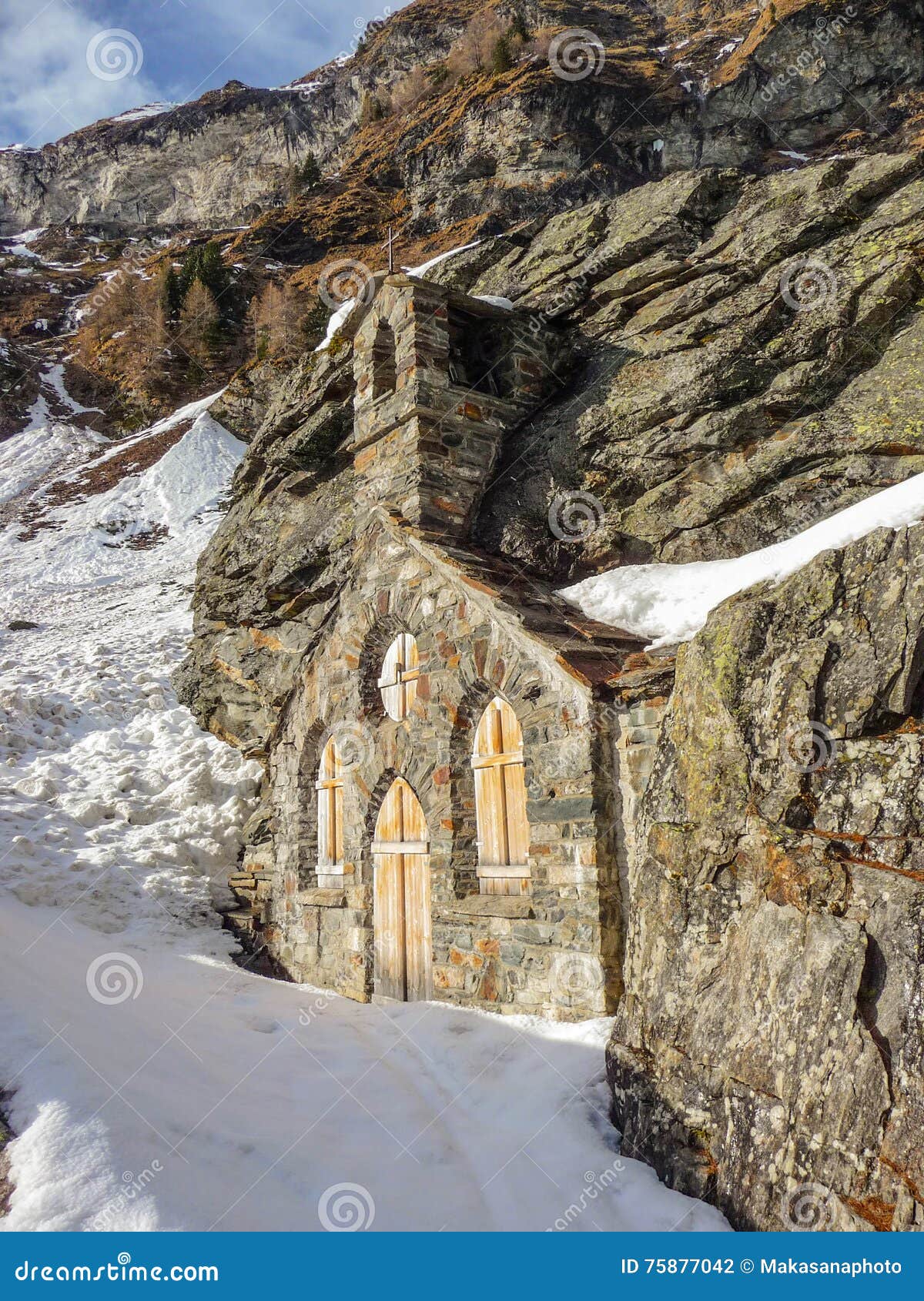 Stone chapel stock photo. Image of worship, religion - 75877042