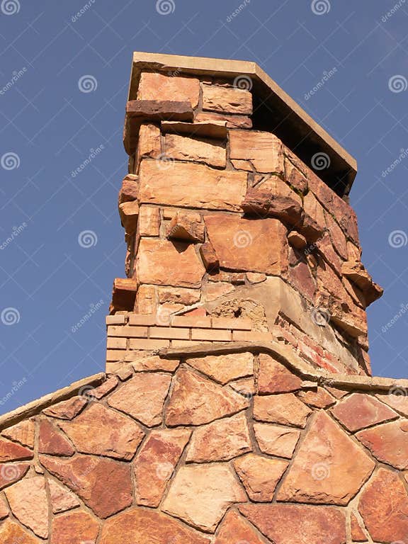 Stone Chimney stock image. Image of chimney, creek, canada - 349757