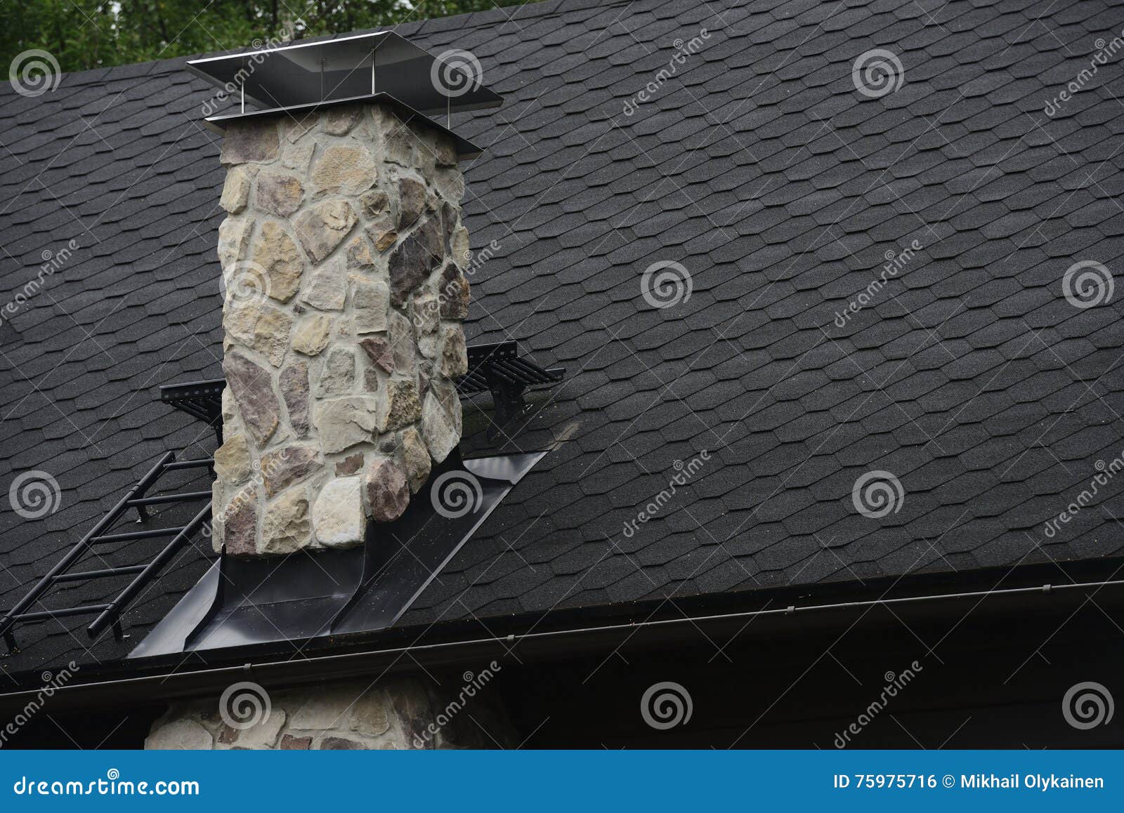 Stone Chimney Stack With Pot Stock Photo | CartoonDealer.com #209800110
