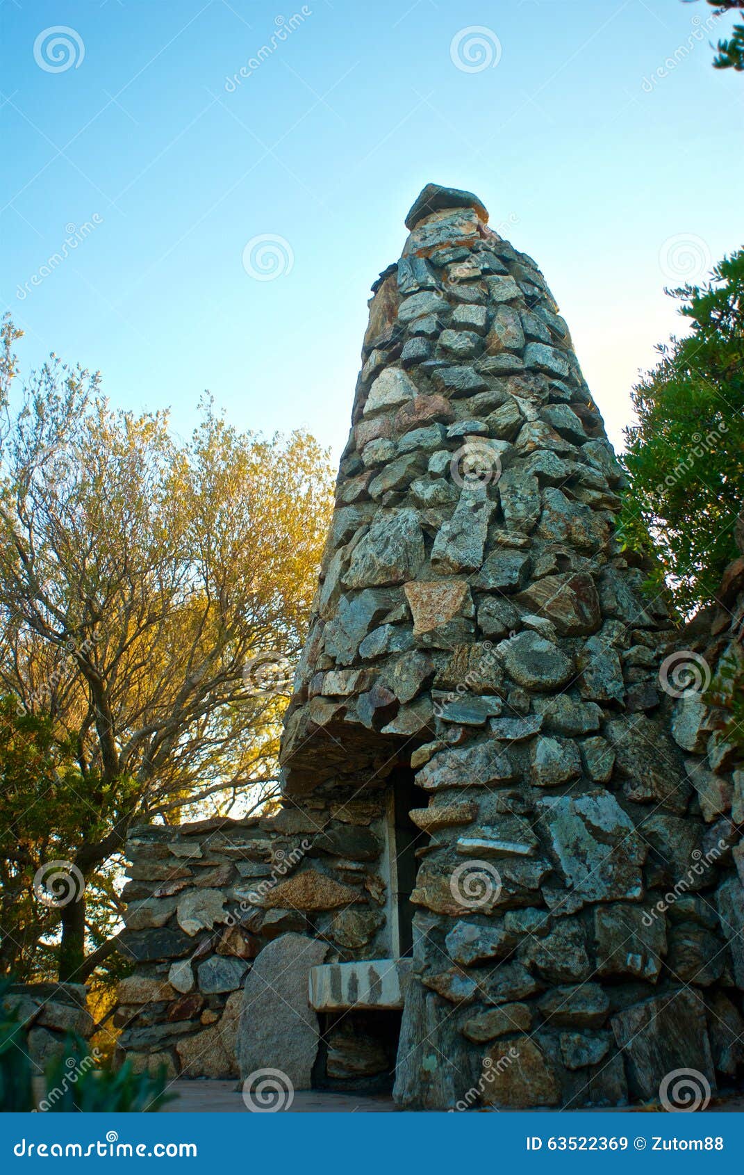 Stone chimney stock image. Image of rock, wonderful, stone - 63522369