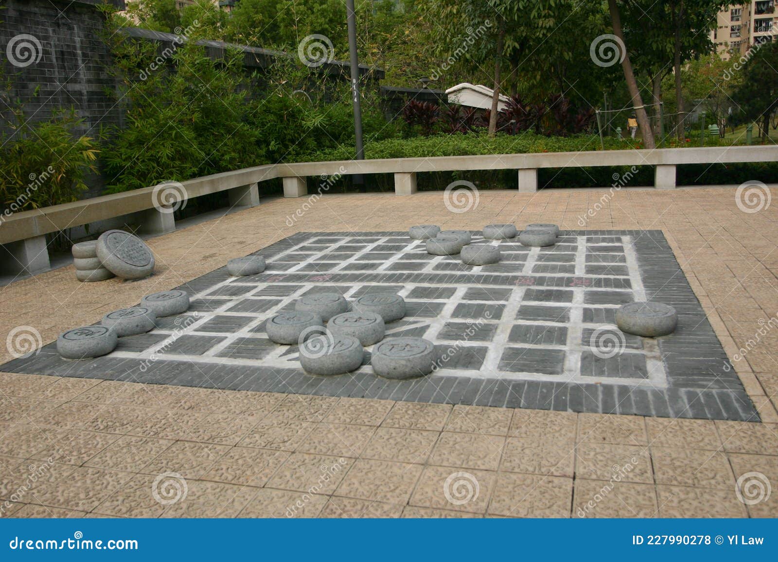 A Stone Chinese Chess at the Park, Hong Kong Editorial Stock Photo ...