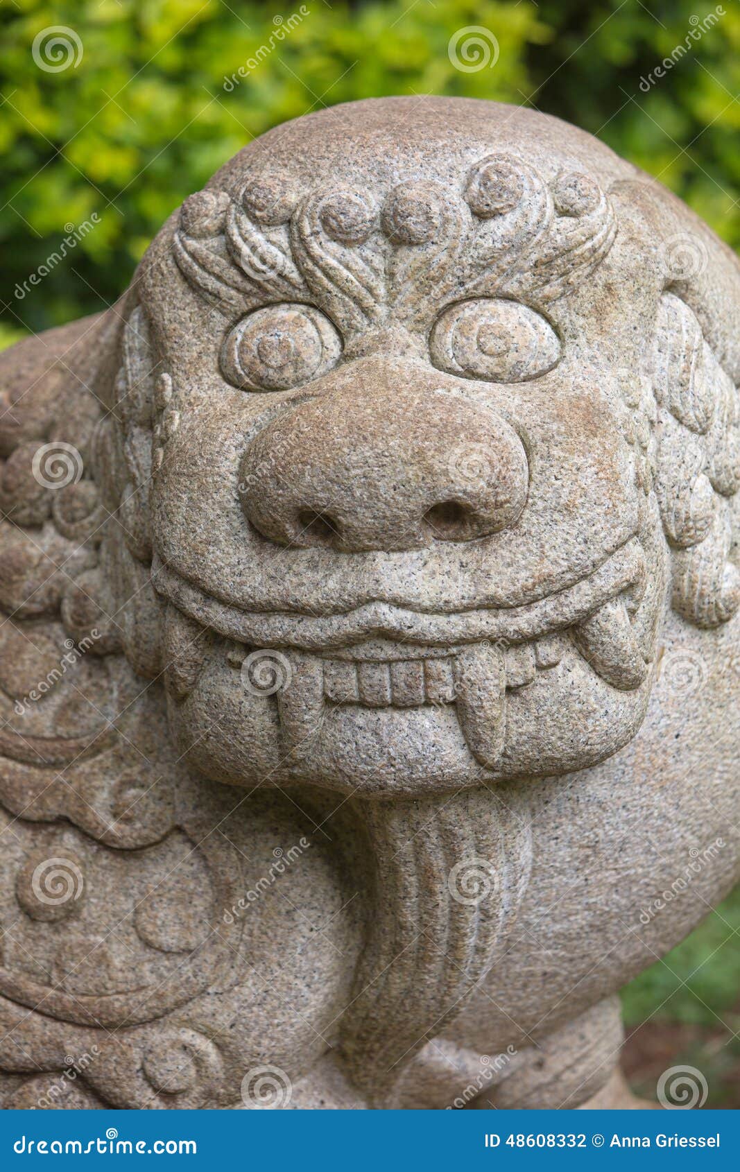 Stone Chinese Qilin stock photo. Image of strong, statue - 48608332
